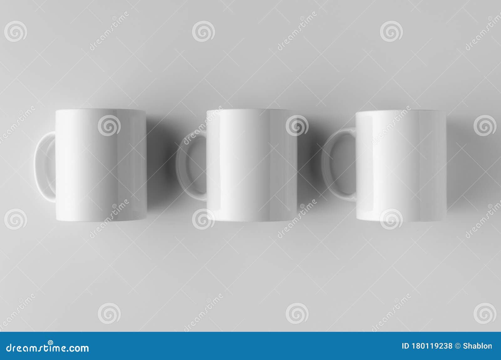 Mug Mock-Up - Three Mugs stock photo. Image of advertising - 180119238