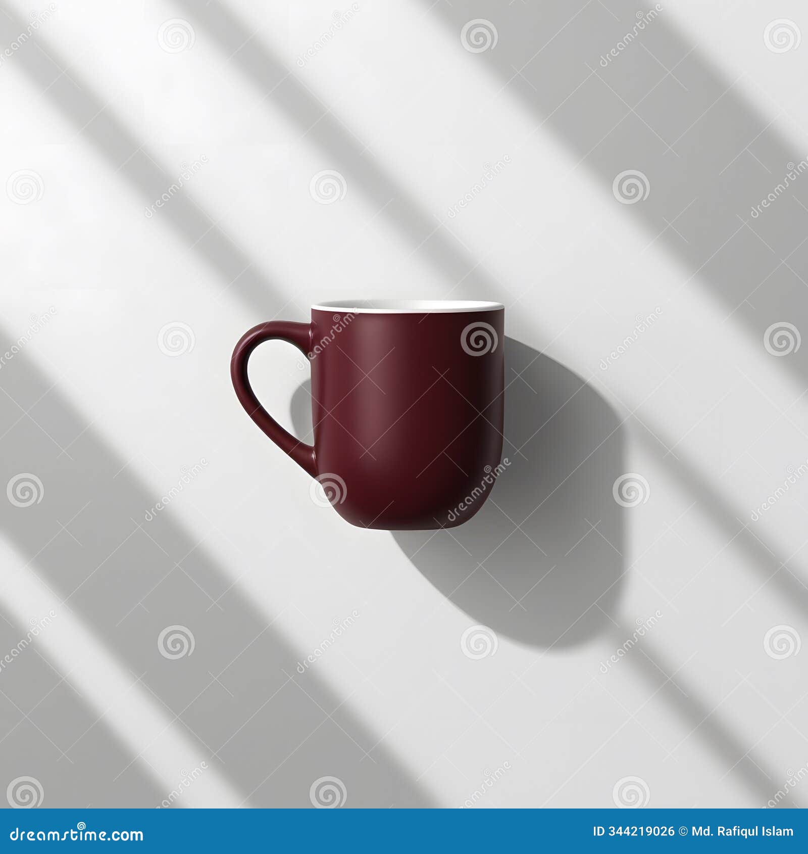 Mug Mockup Yellow Color Clean Design Well Decorated with Biscuits ...