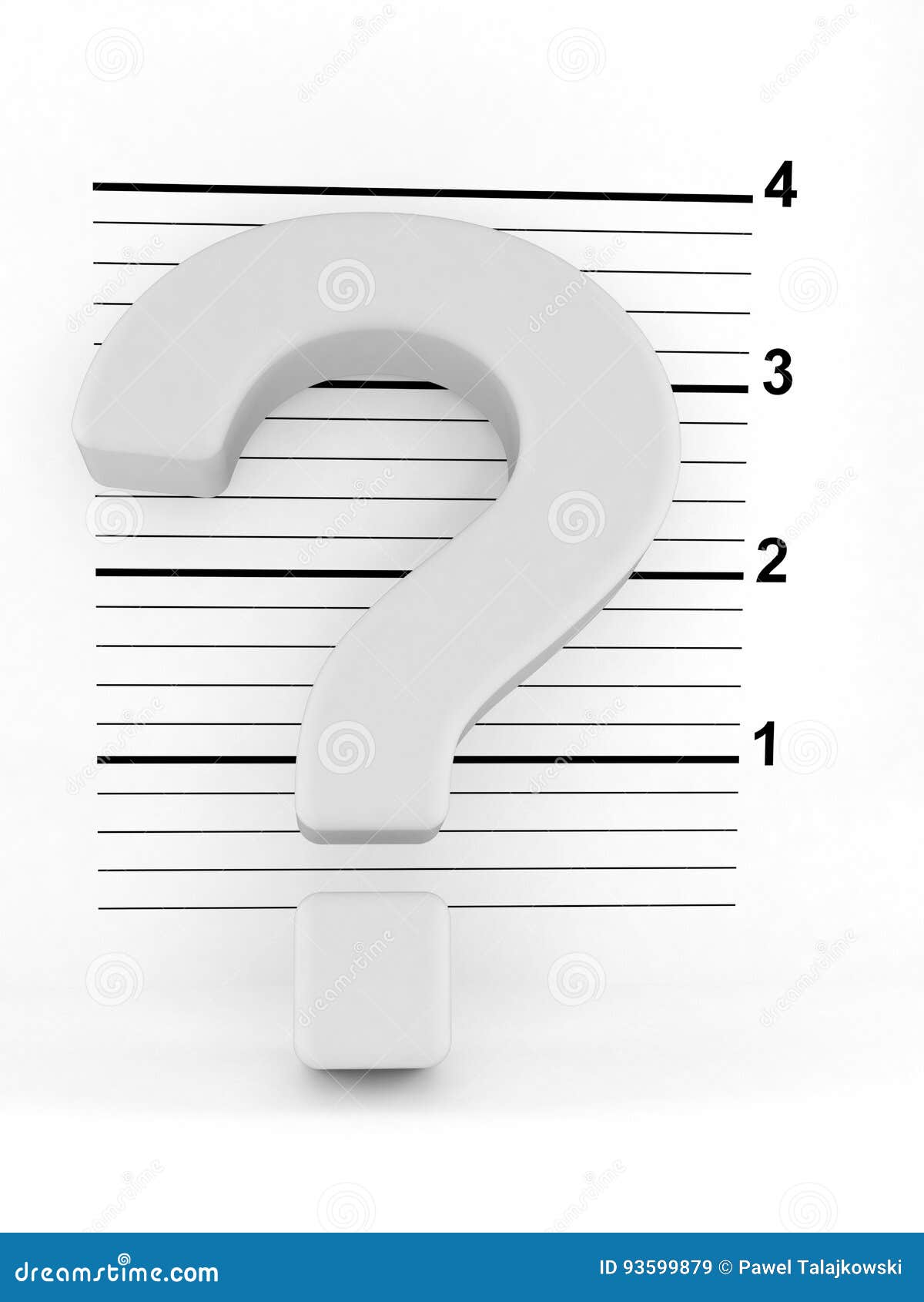 Mug Shot with Question Mark Stock Illustration - Illustration of crime ...