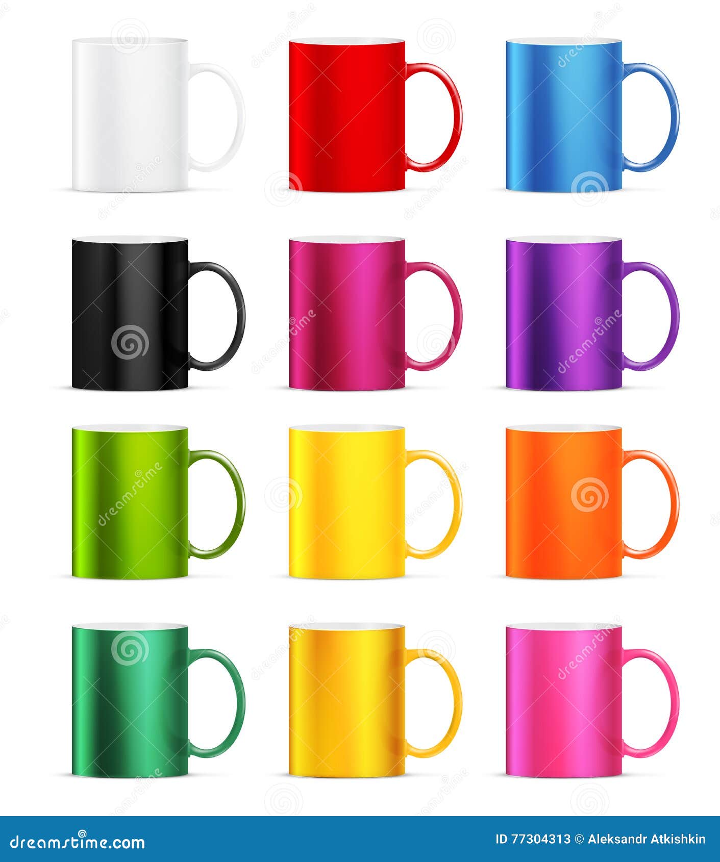 Mug vector stock vector. Illustration of colored, utensil - 77304313