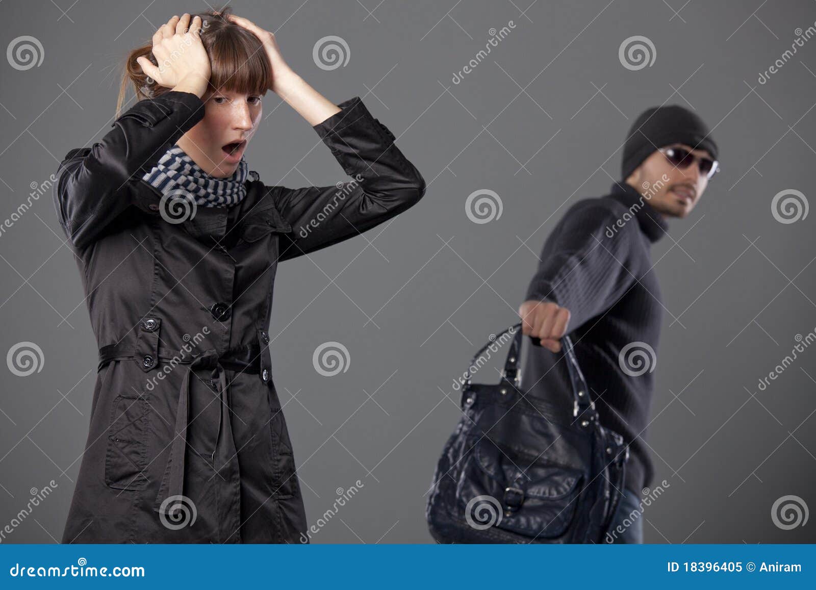 Mugging stock image. Image of pickpocketing, handbag - 18396405