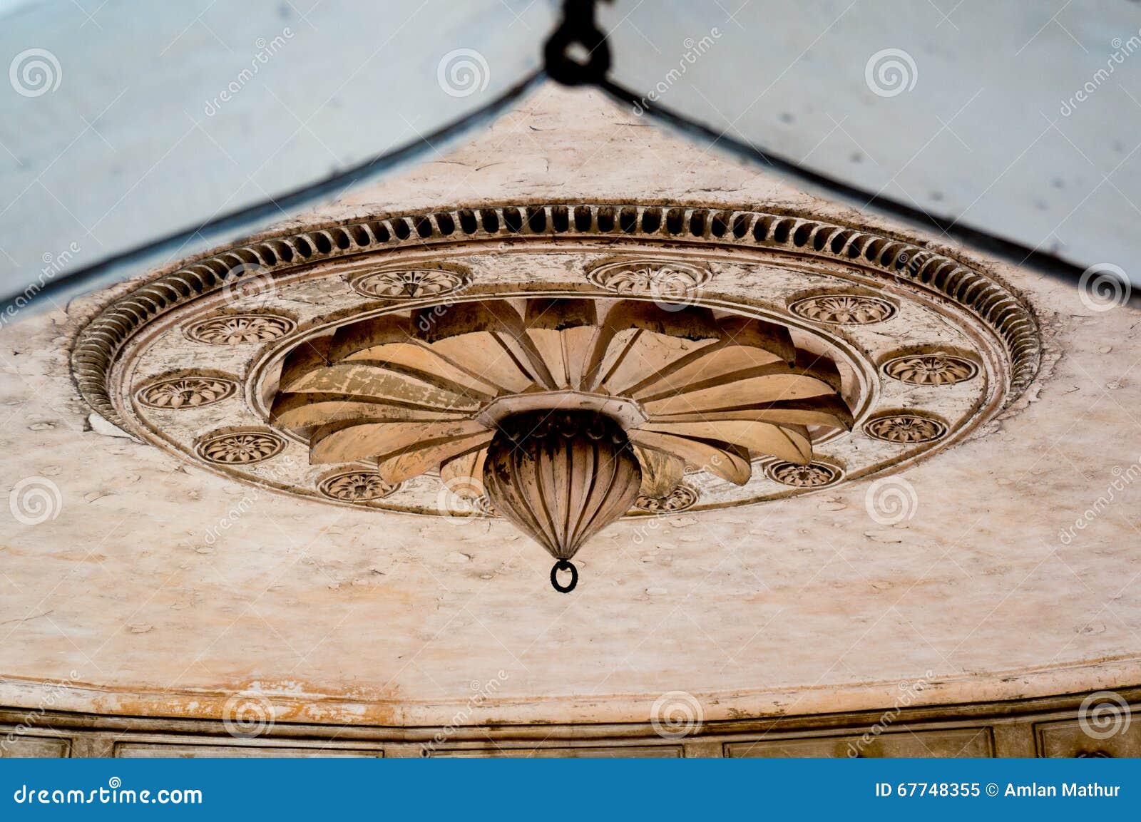 Mughal Architecture Details, Ceiling Decoration Stock Image - Image of ...