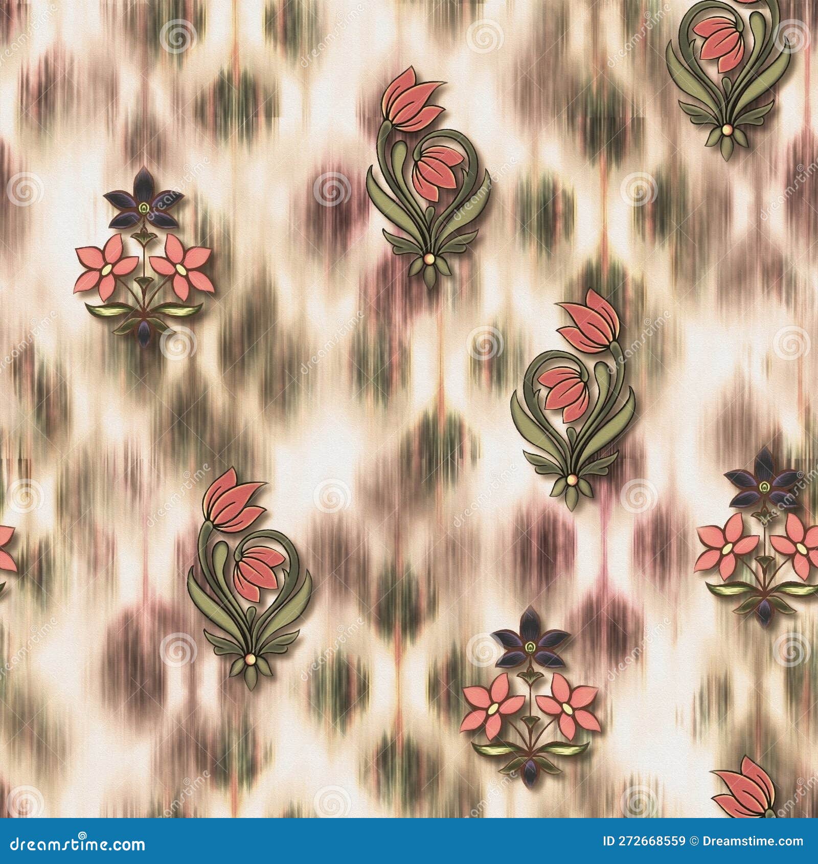 Mughal Pattern Geometric Background Stock Illustration - Illustration ...