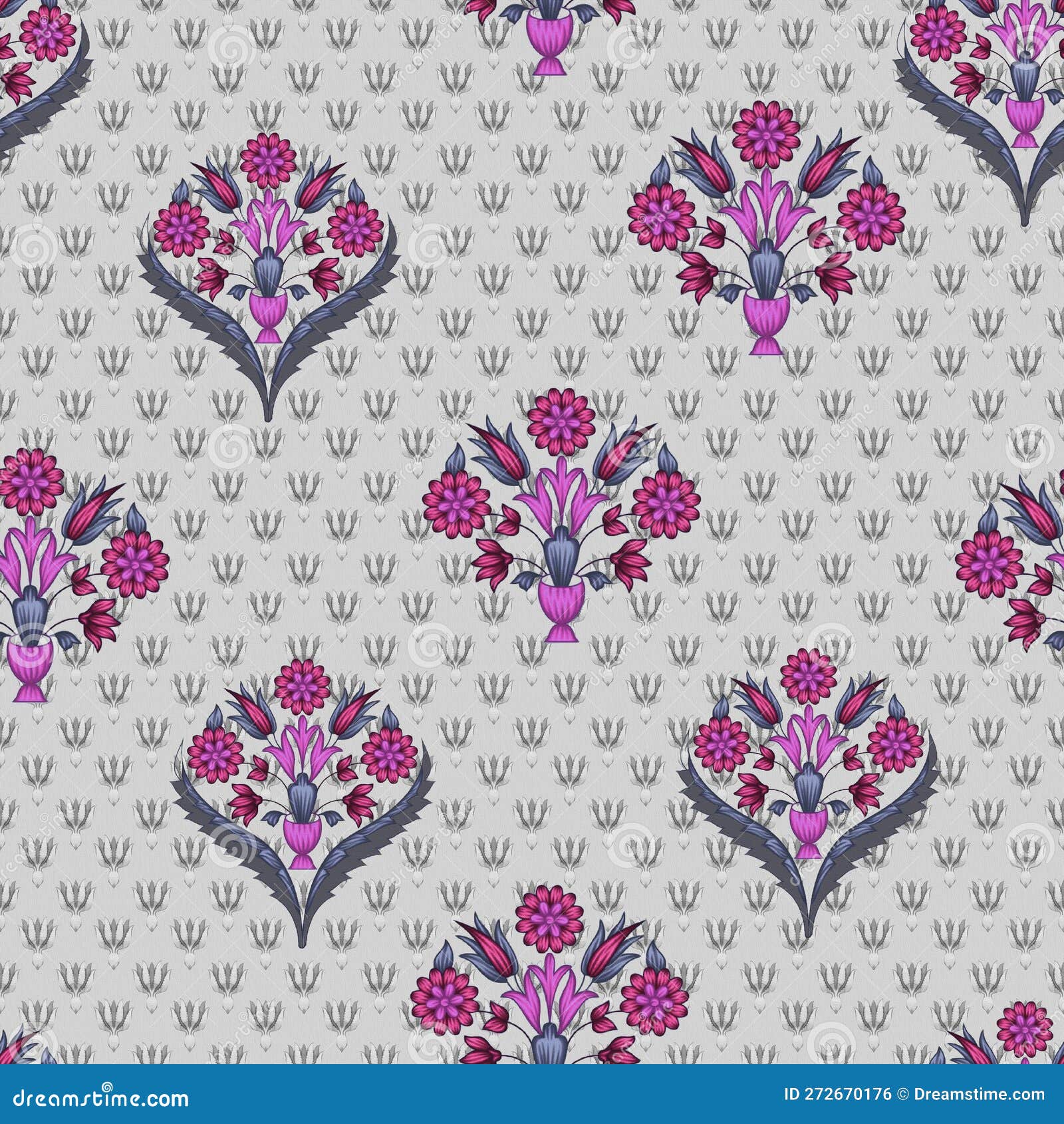 Mughal Pattern Geometric Background Stock Illustration - Illustration ...