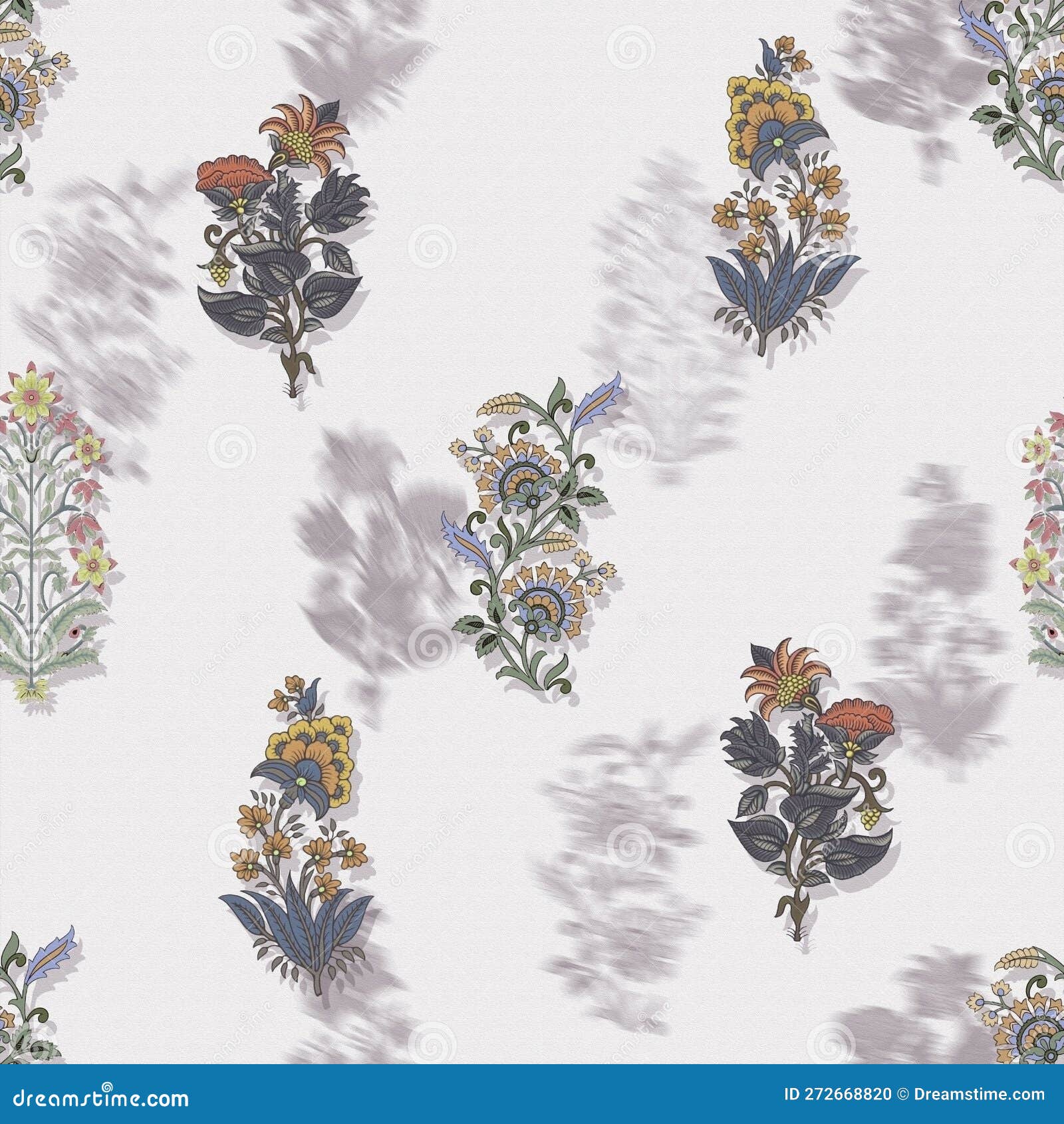 Mughal Pattern Geometric Background Stock Illustration - Illustration ...