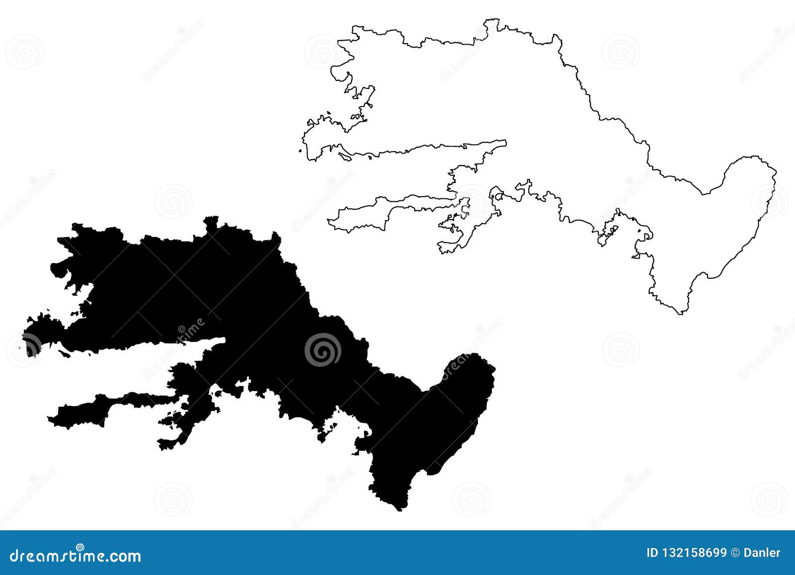 Mugla map vector stock vector. Illustration of isolated - 132158699