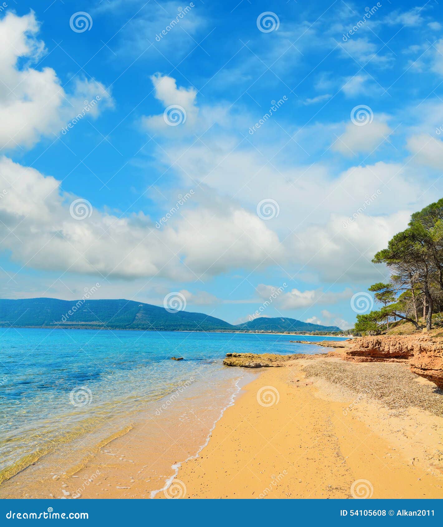 Mugoni Beach Under a Cloudy Sky Stock Photo - Image of nature ...