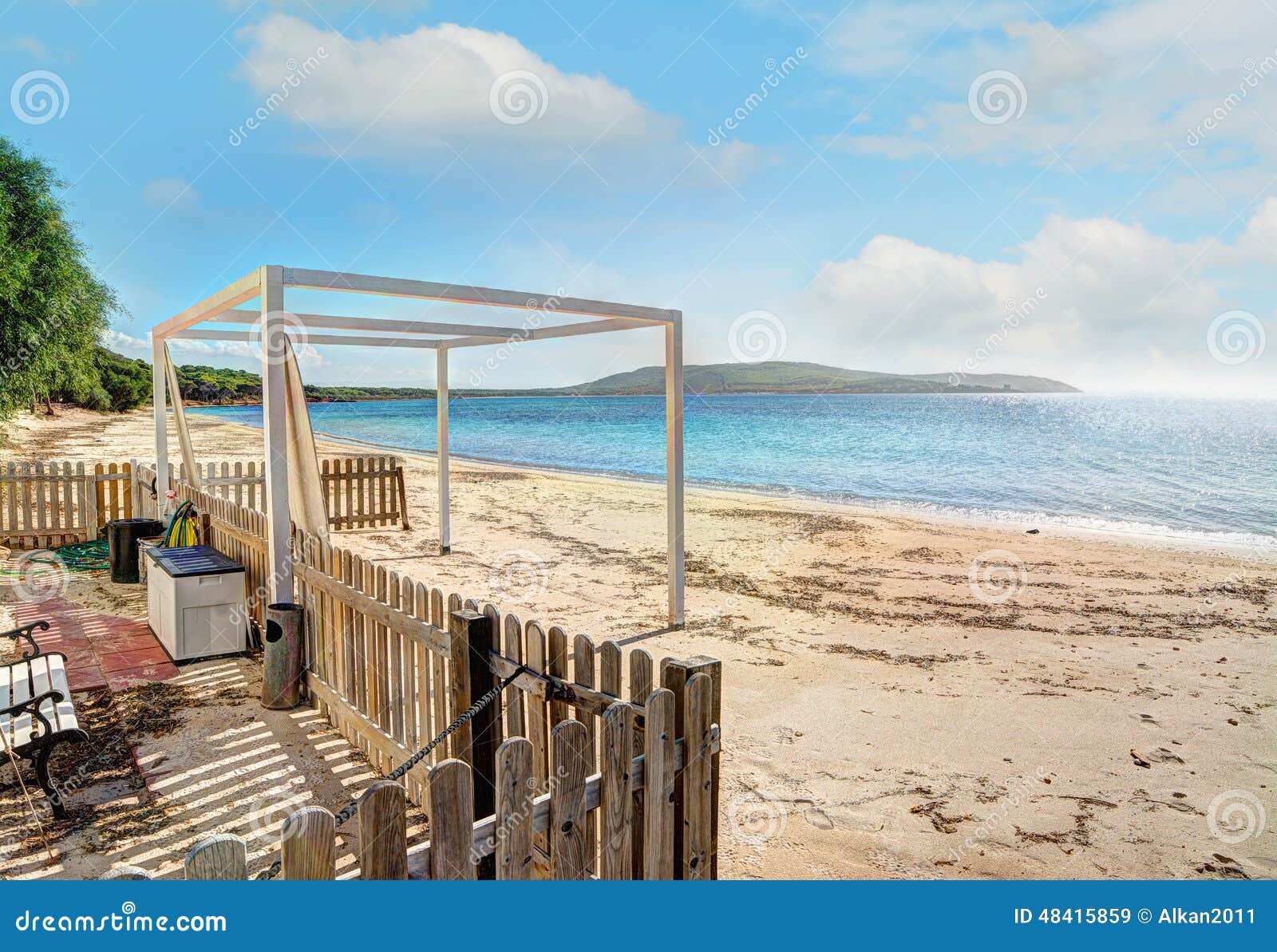 Mugoni Shoreline Under a Cloudy Sky Stock Image - Image of italy ...
