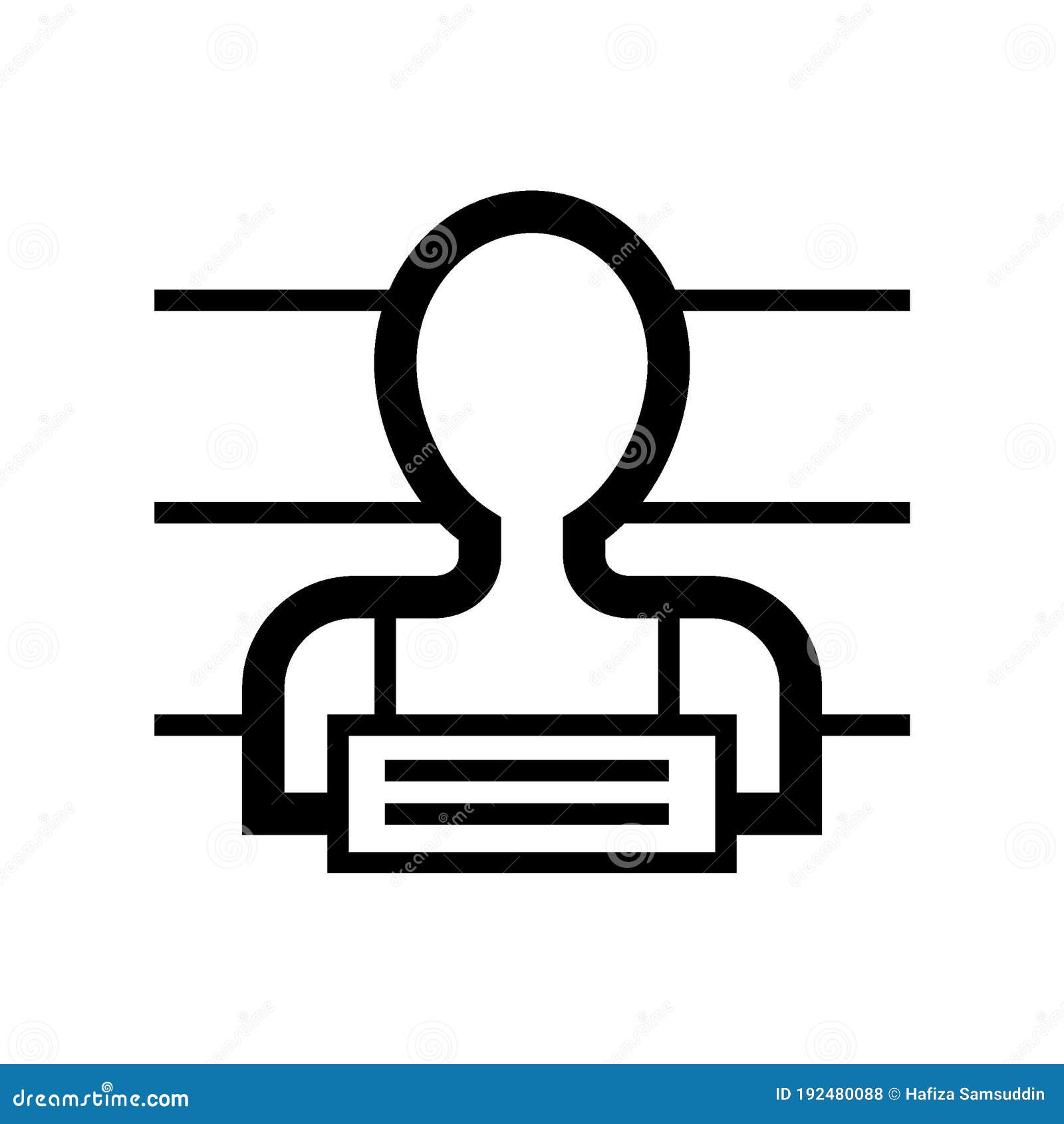 Mugshot Icon Illustration. Vector Illustration Decorative Design Stock ...