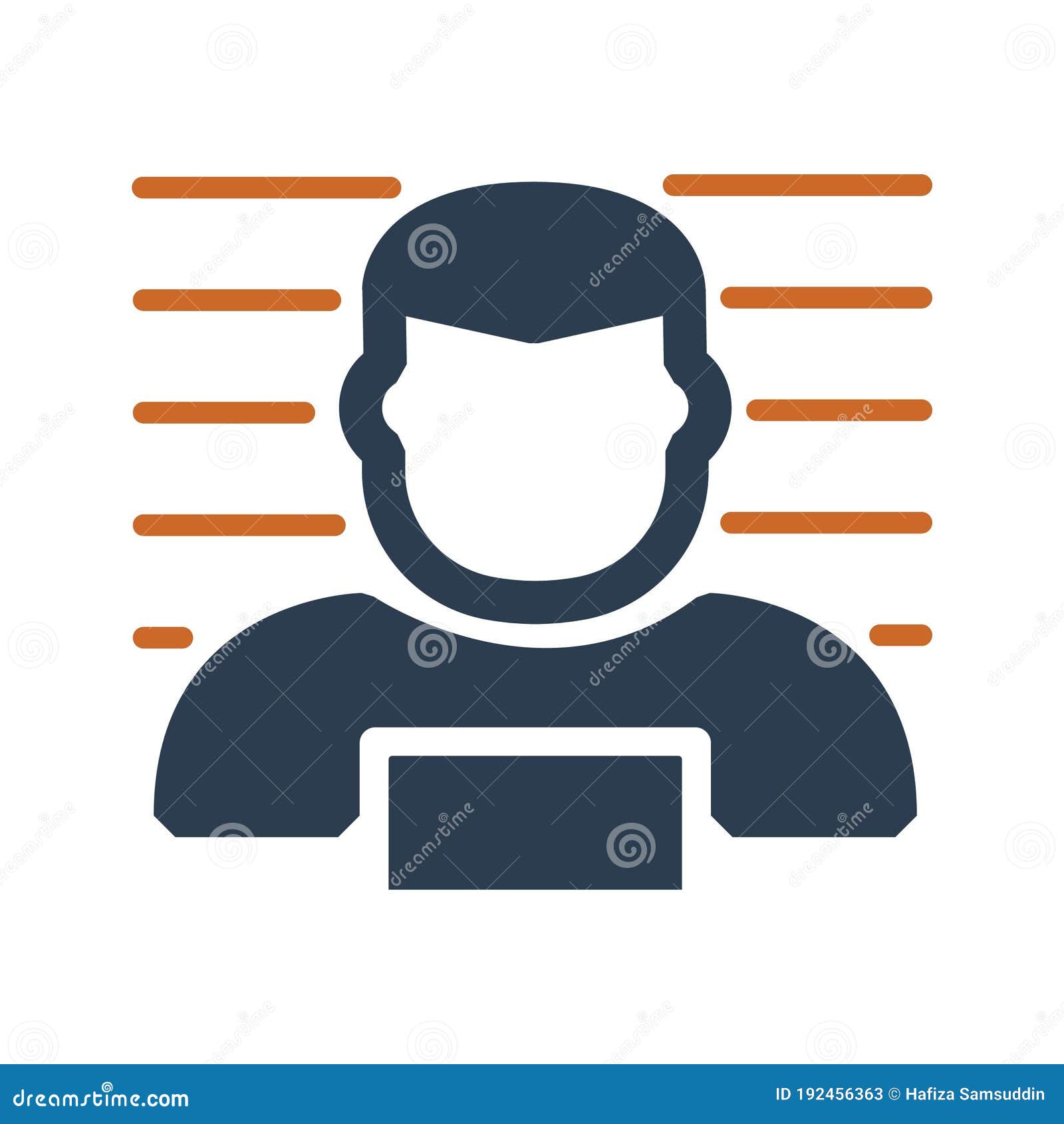 Mugshot. Vector Illustration Decorative Design Stock Illustration ...