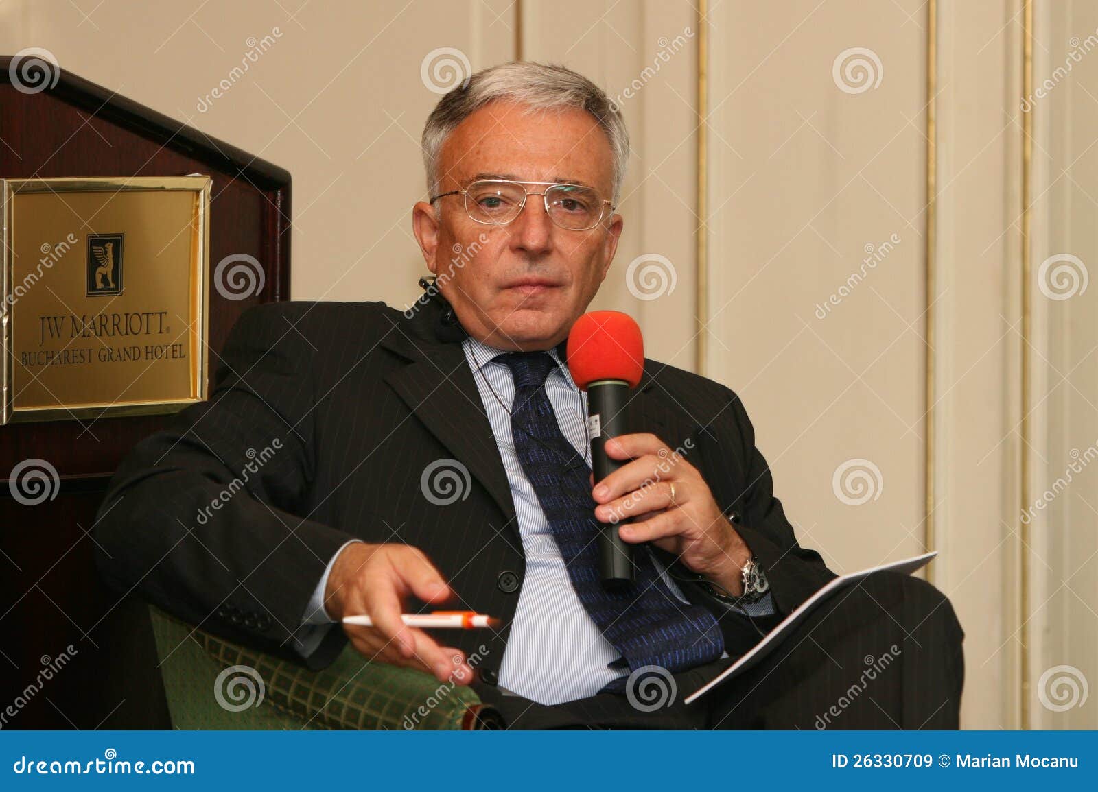 Mugur Isarescu immagine stock editoriale. Immagine di presidente - 26330709