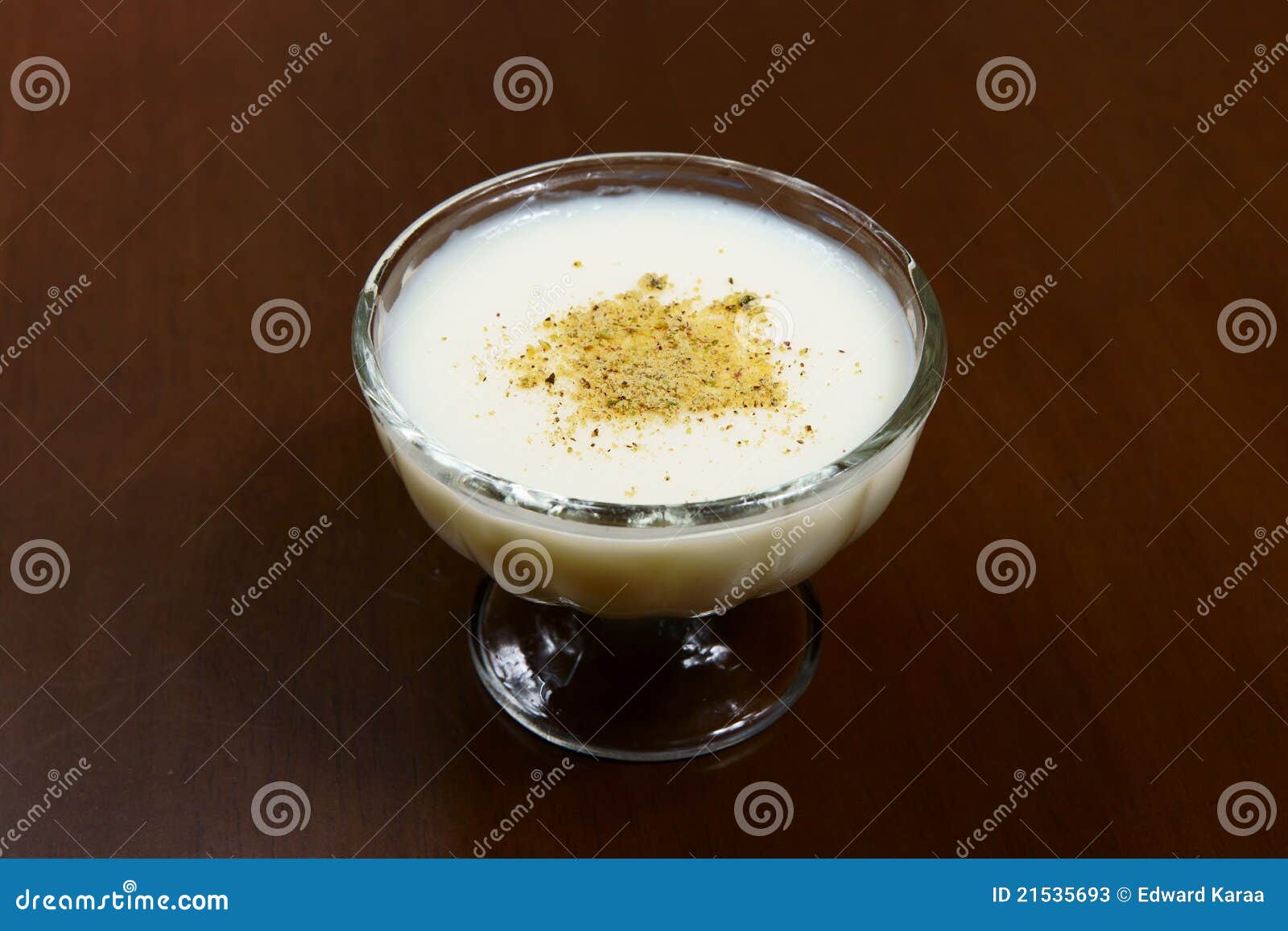 Muhallabia stock image. Image of food, desserts, east - 21535693