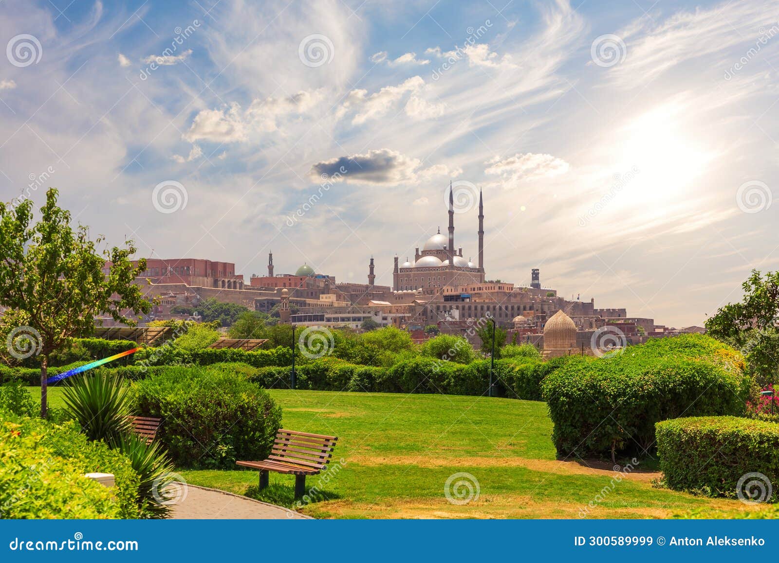 The Muhammad Ali Mosque or Alabaster Mosque on the Hill by the Main ...