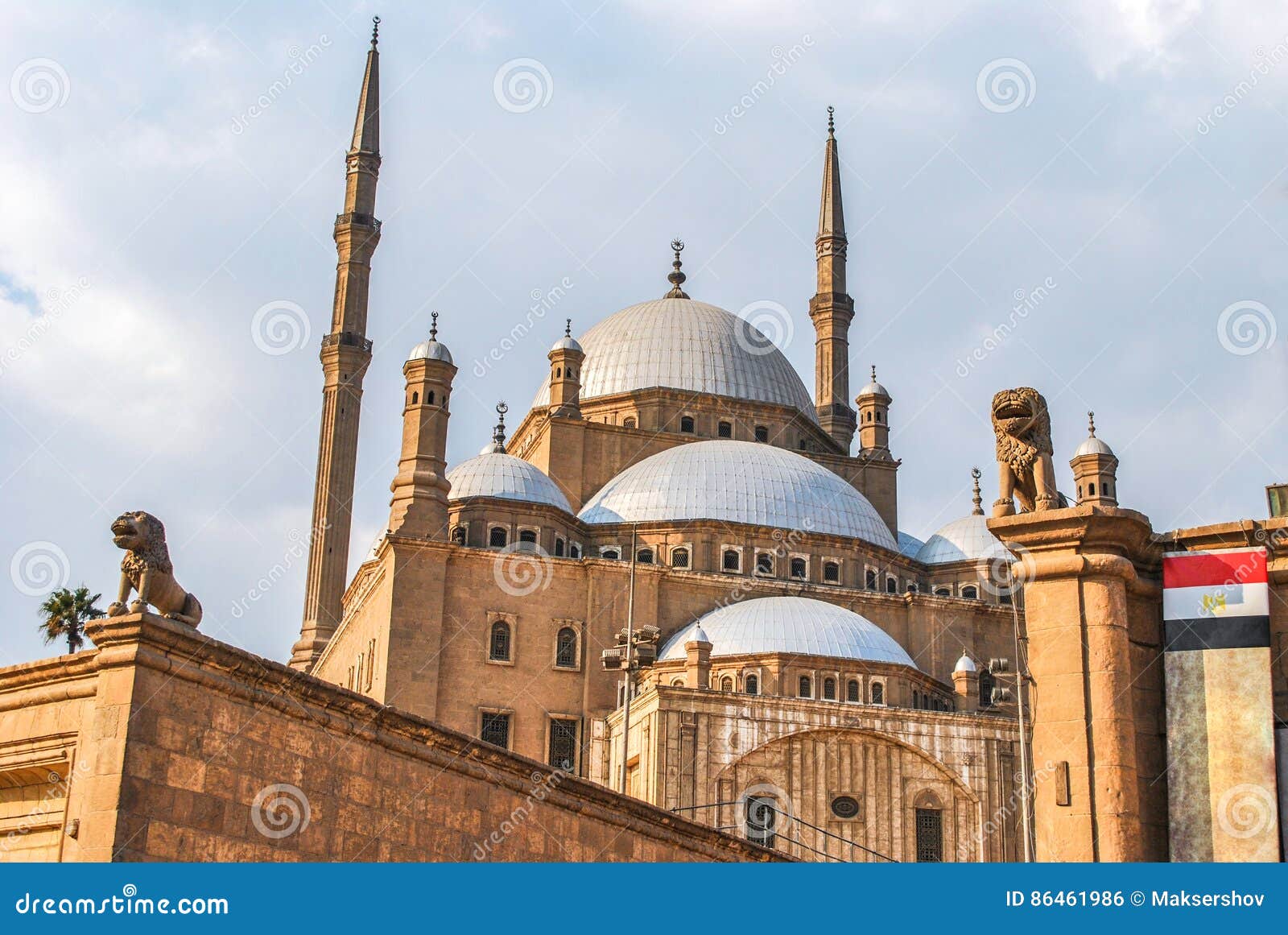 Muhammad Ali Mosque in the Cairo Citadel, Cairo Egypt Stock Photo ...