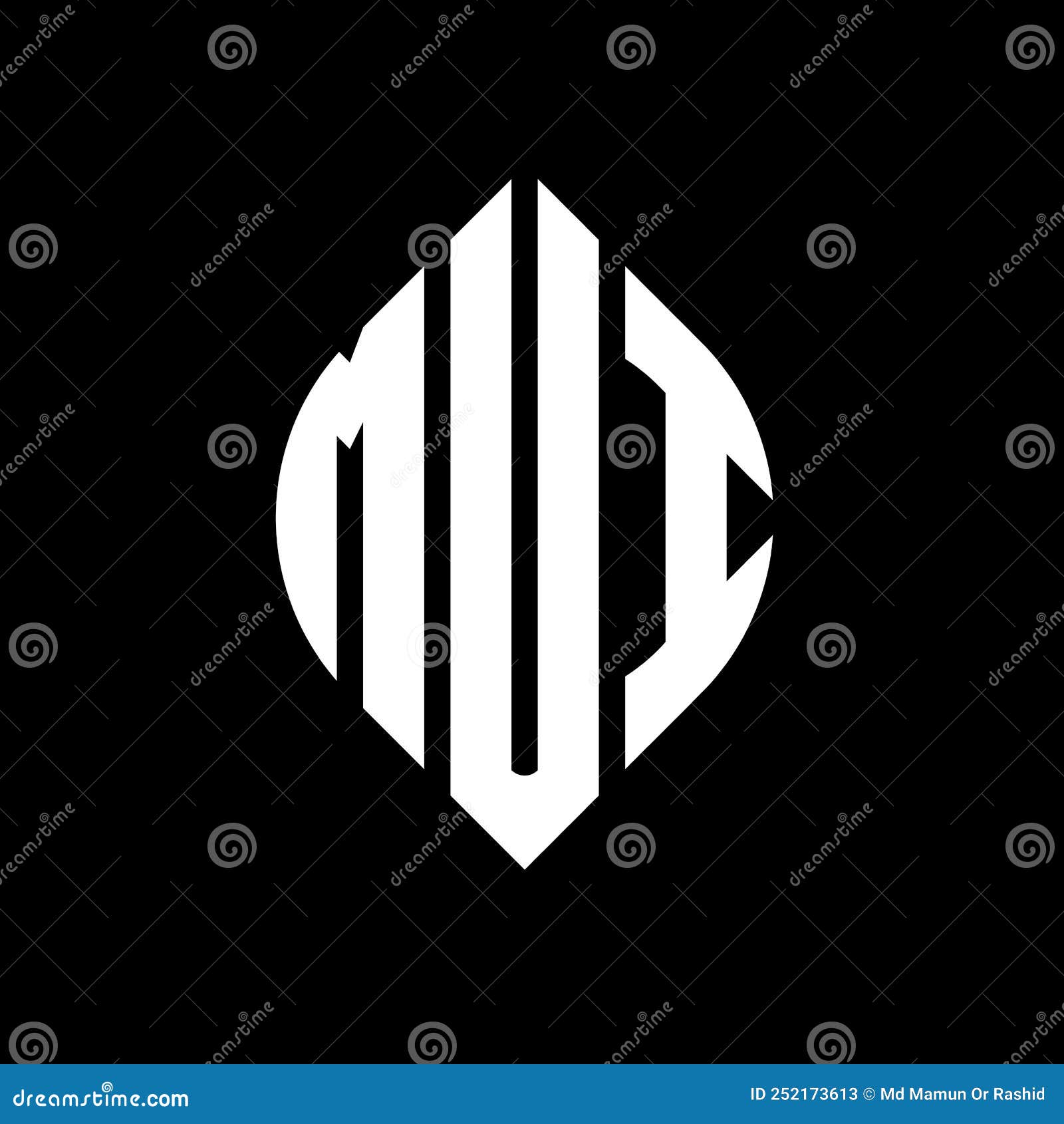 MUI Circle Letter Logo Design with Circle and Ellipse Shape. MUI ...