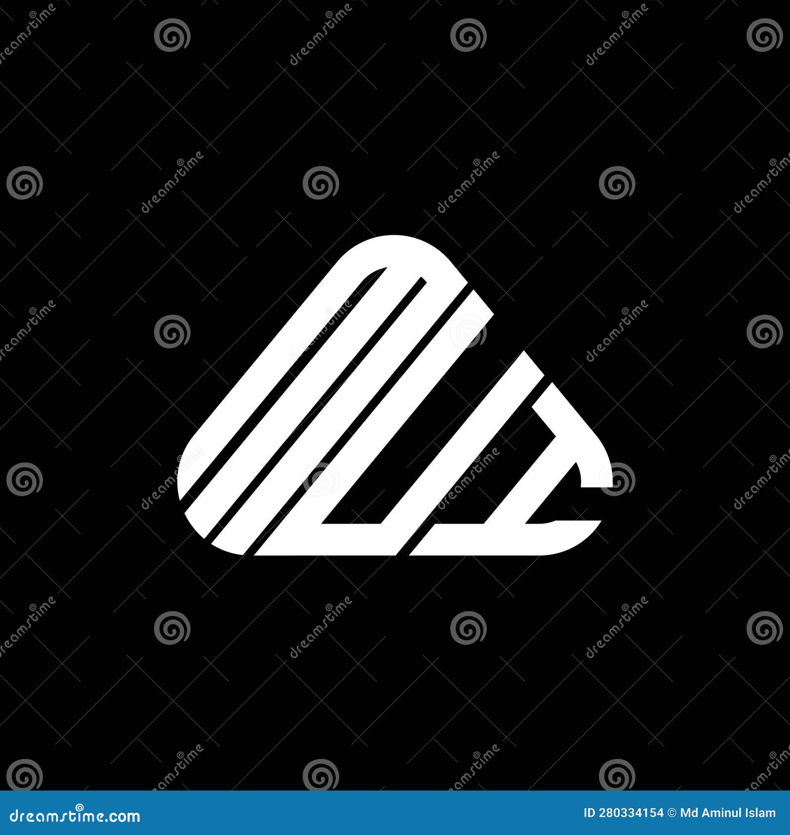 MUI Letter Logo Creative Design with Vector Graphic, MUI Stock Vector ...