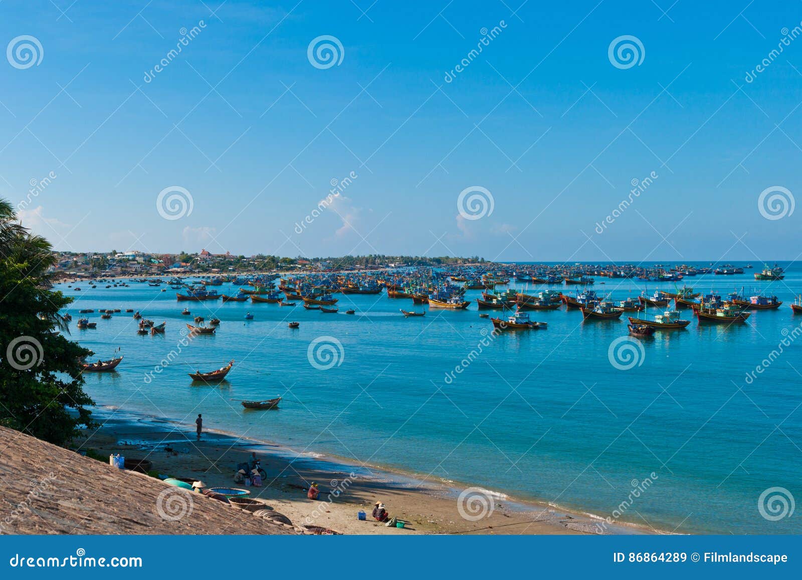 Mui Ne beach, Vietnam stock image. Image of industry - 86864289