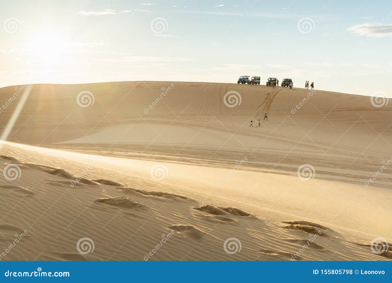 Mui Ne, Vietnam - June 2019: People Riding Off-road Cars in Bau Trang ... Mui Ne, Vietnam - June 2019: People Riding Off-road Cars in Bau Trang ...