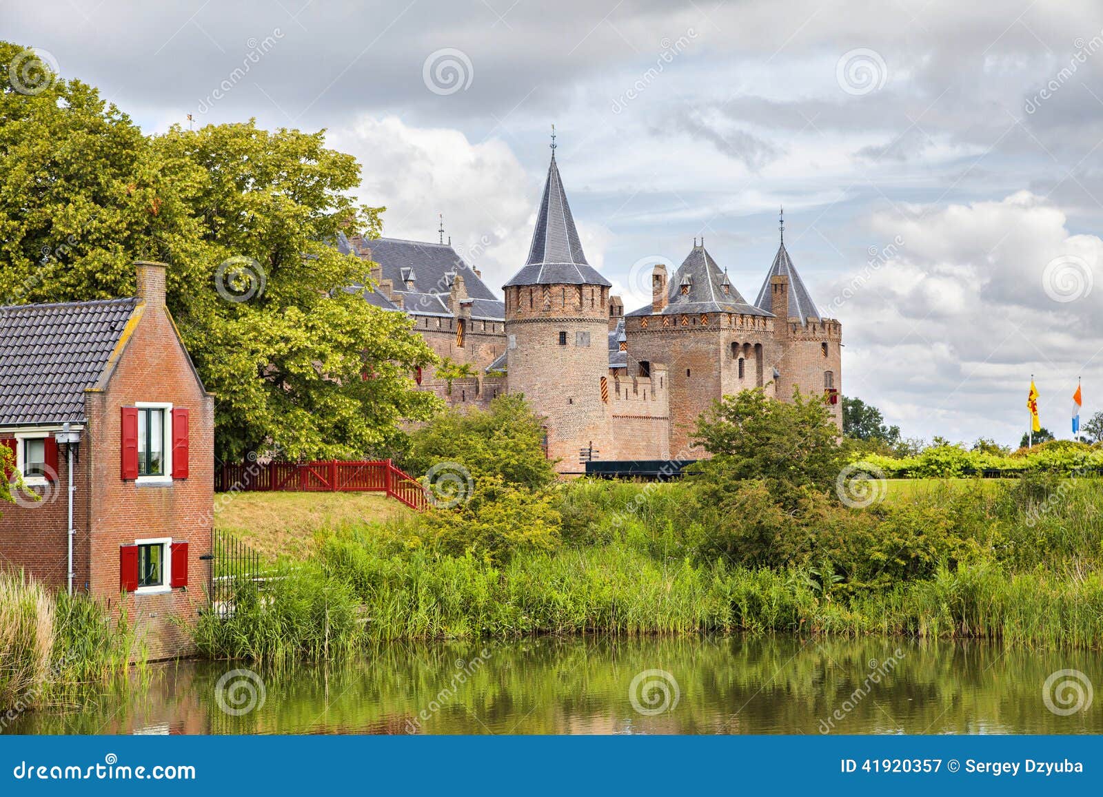 Muiderslot Castle, Muiden, Netherlands Stock Image - Image of fortress ...