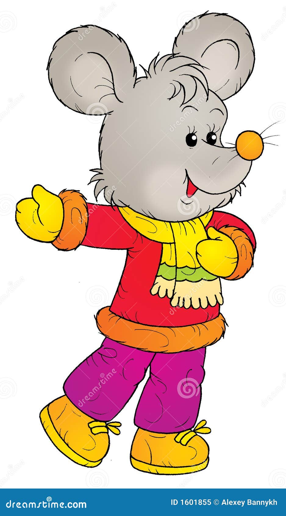 Muis stock illustratie. Illustration of kleur, grappig - 1601855