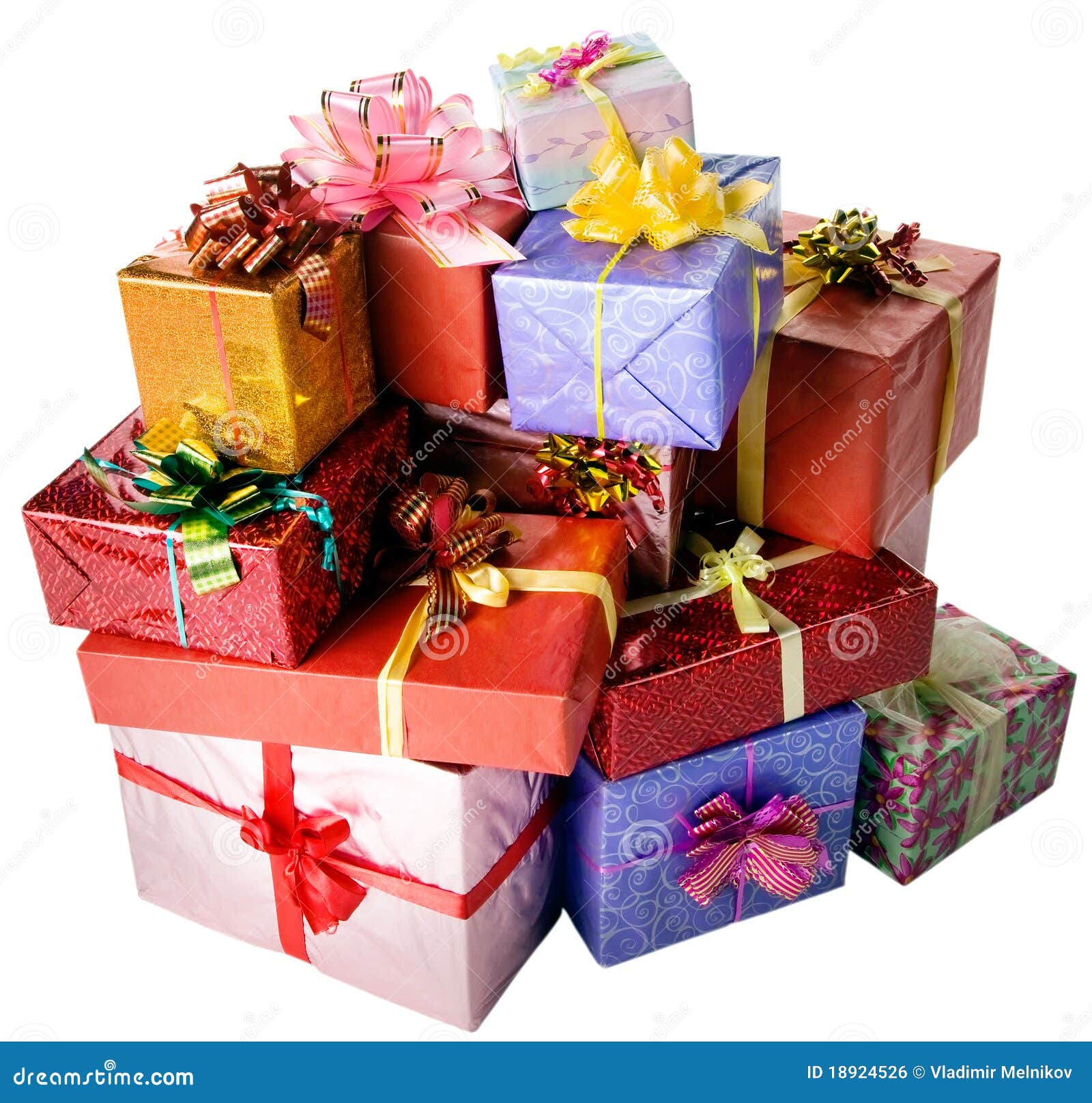 Muitas caixas de presente foto de stock. Imagem de pacote - 18924526