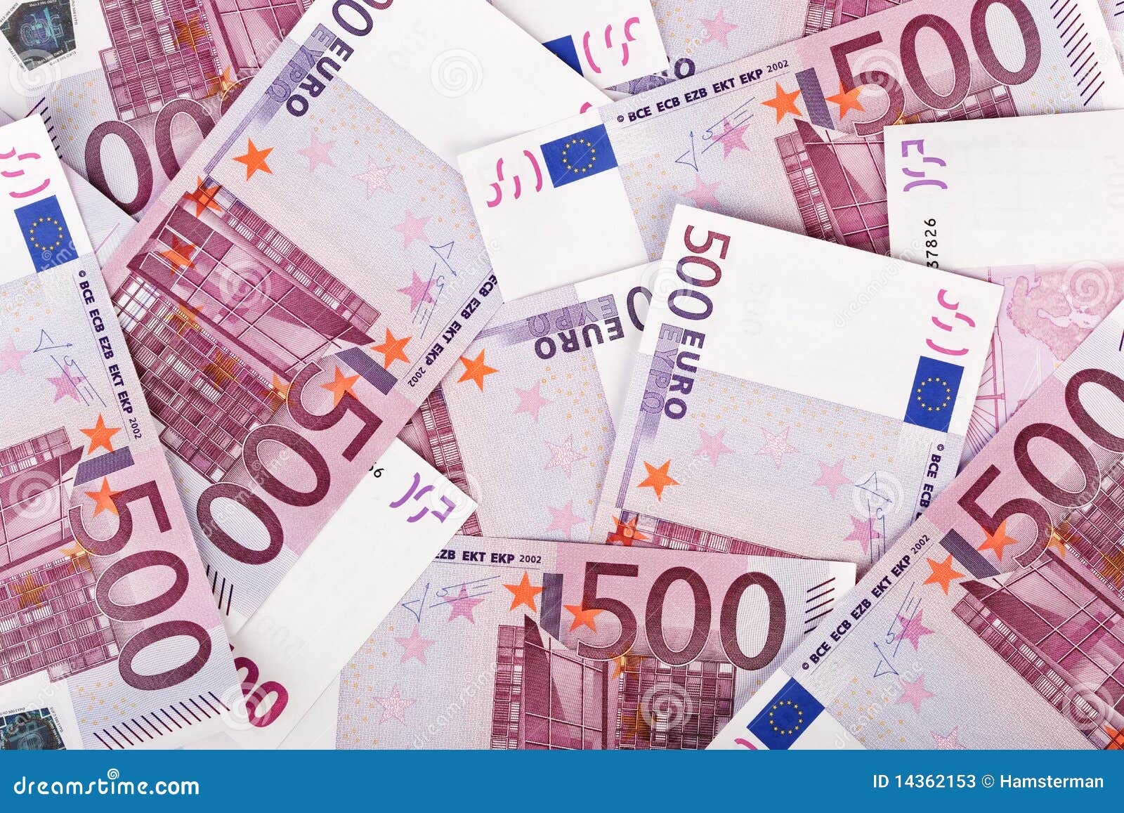 Muitos Pacote De 500 Euro- Notas De Banco Imagem de Stock - Imagem de ...