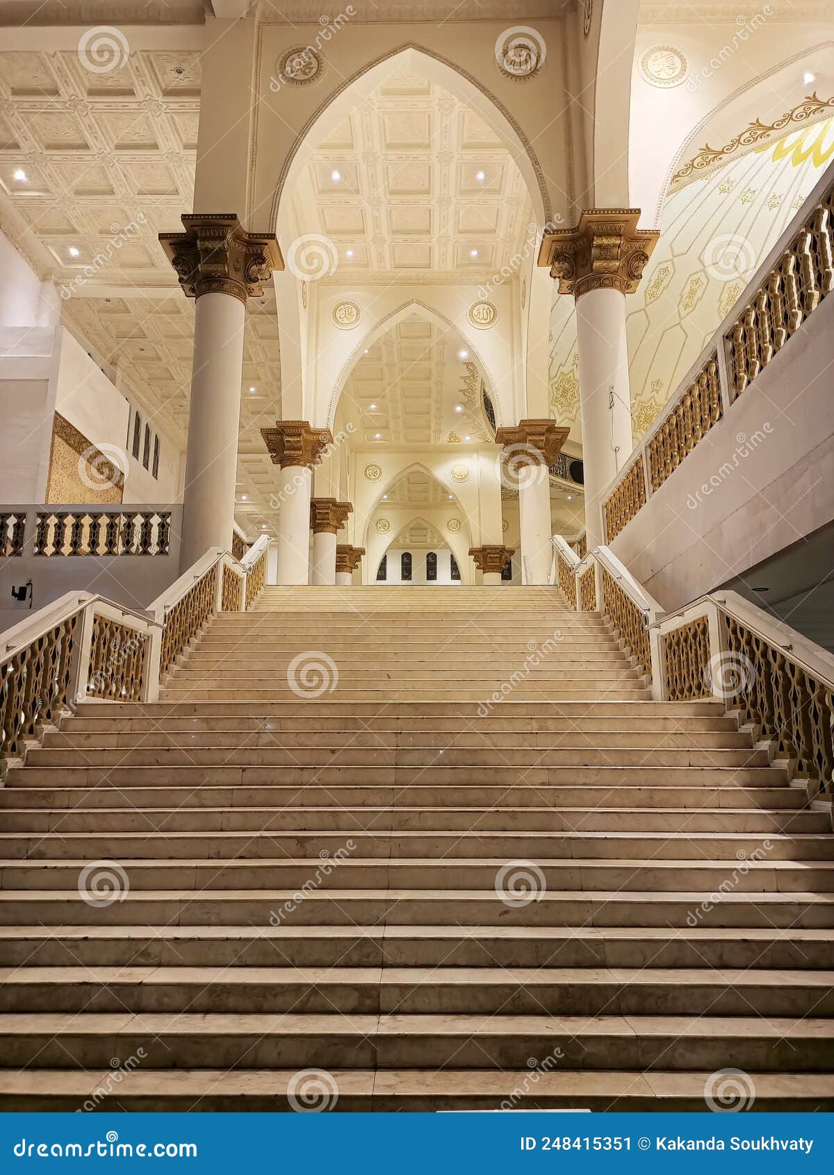 Mujahidin Mosque Stairs stock image. Image of stairs - 248415351