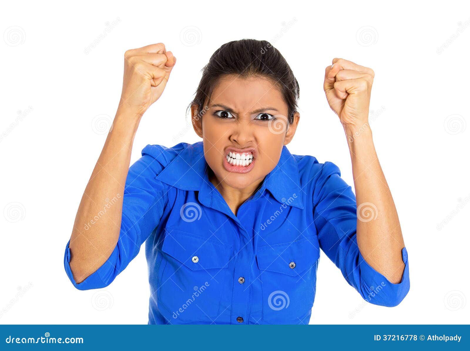 Mujer cabreada foto de archivo. Imagen de oscuro, problemas - 37216778