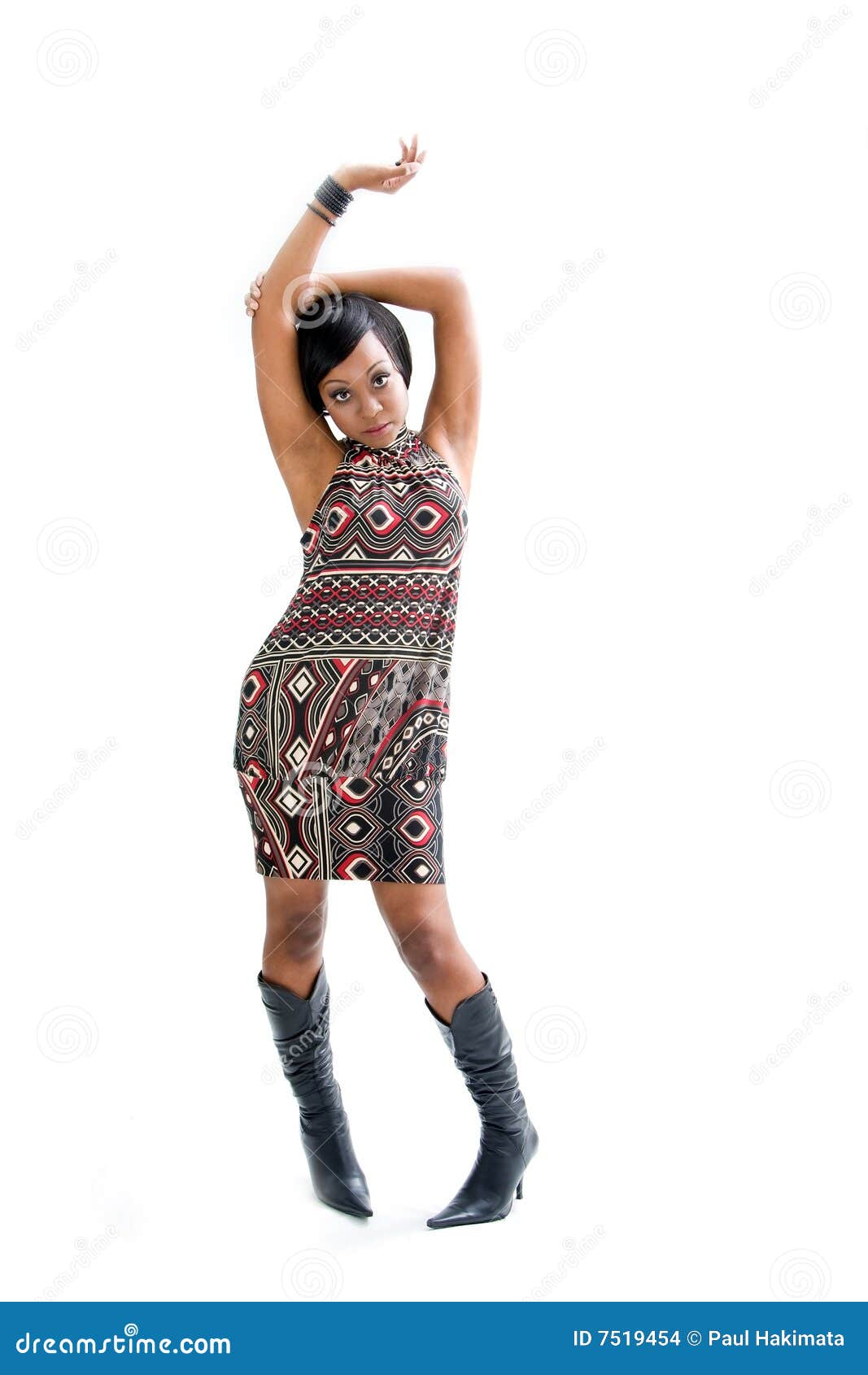 Mujer cobarde 70s foto de archivo. Imagen de torpe, feliz - 7519454