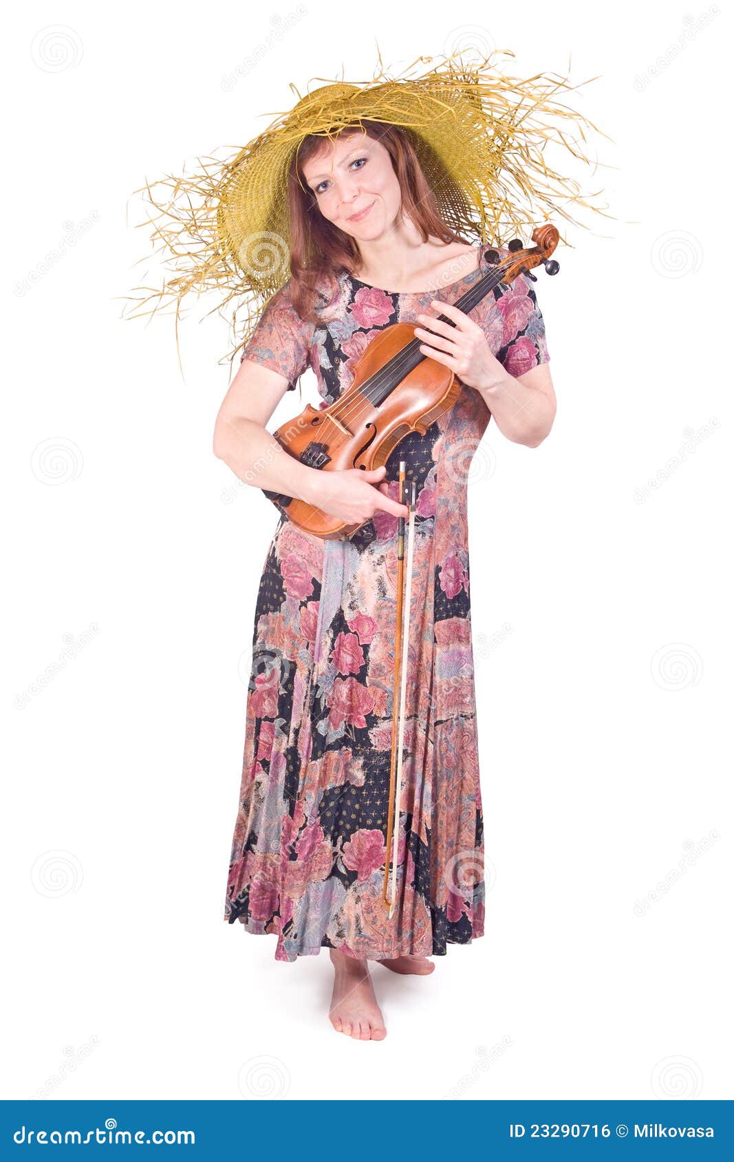 Mujer con la viola foto de archivo. Imagen de arte, mirada - 23290716