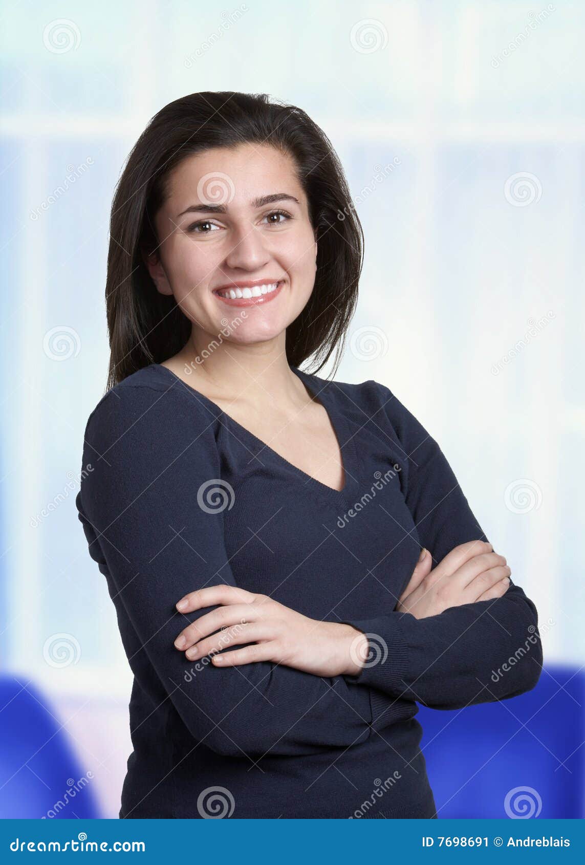 Mujer confidente imagen de archivo. Imagen de inteligente - 7698691