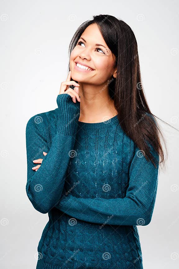 Mujer contenta imagen de archivo. Imagen de aislado, empresario - 27424149