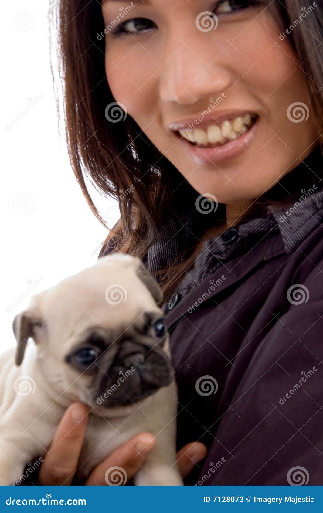 Mujer Contenta Con El Perrito Lindo Imagen de archivo - Imagen de chino ...