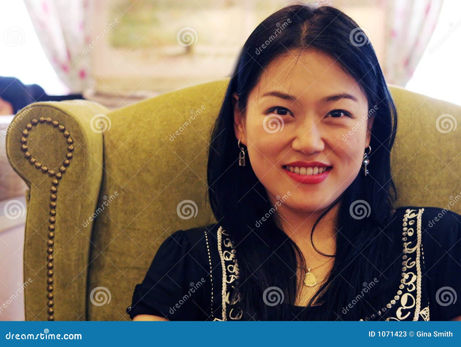 Mujer coreana imagen de archivo. Imagen de adorable, cara - 1071423