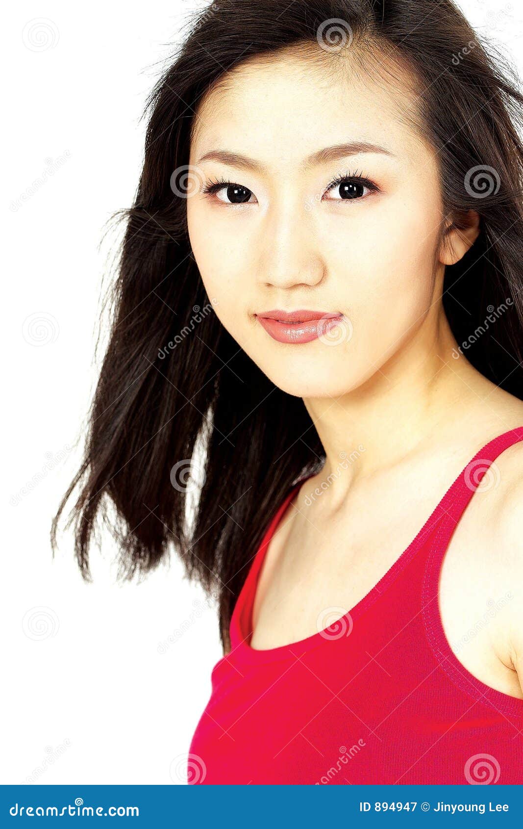 Mujer coreana imagen de archivo. Imagen de sonrisa, tanque - 894947