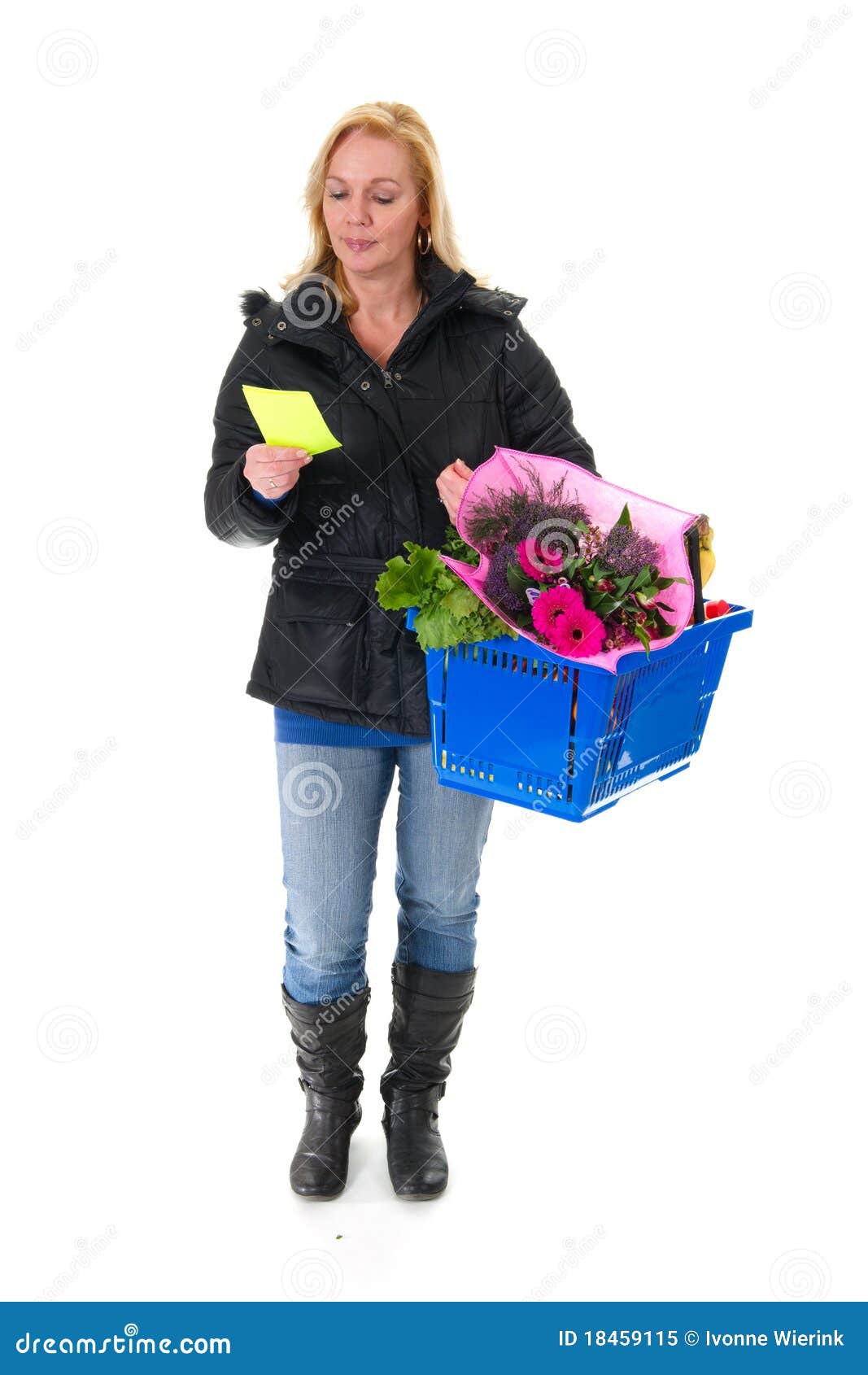 Mujer De Las Compras En El Supermercado Imagen de archivo - Imagen de ...
