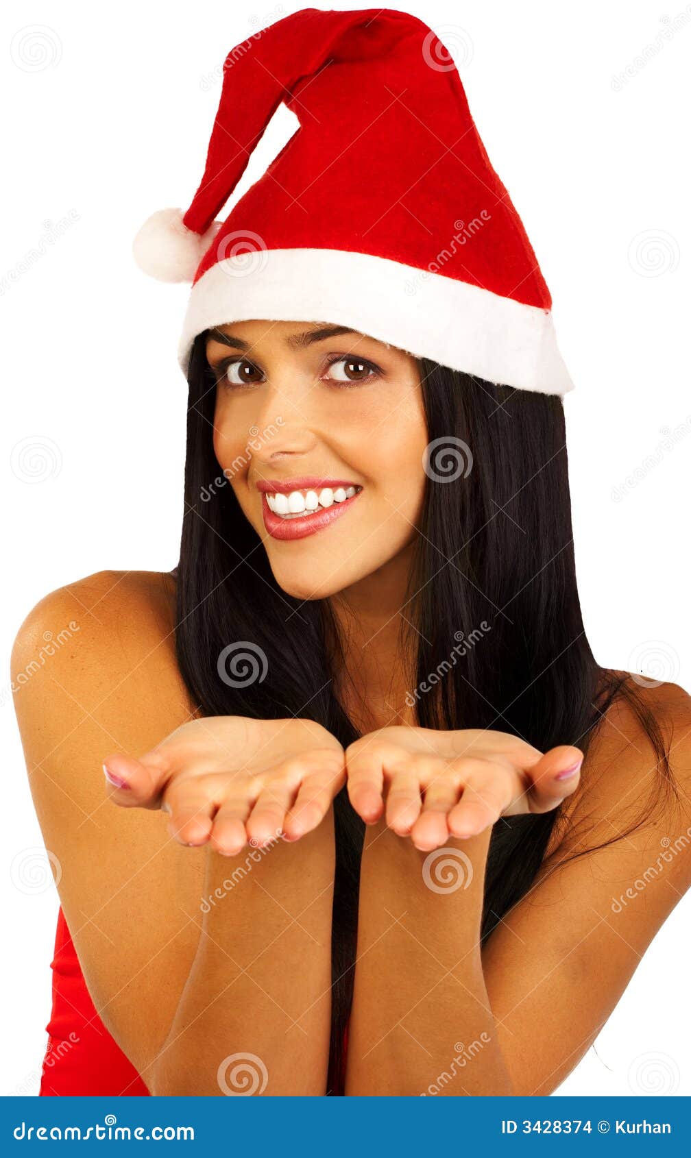 Mujer de Santa foto de archivo. Imagen de color, aislado - 3428374