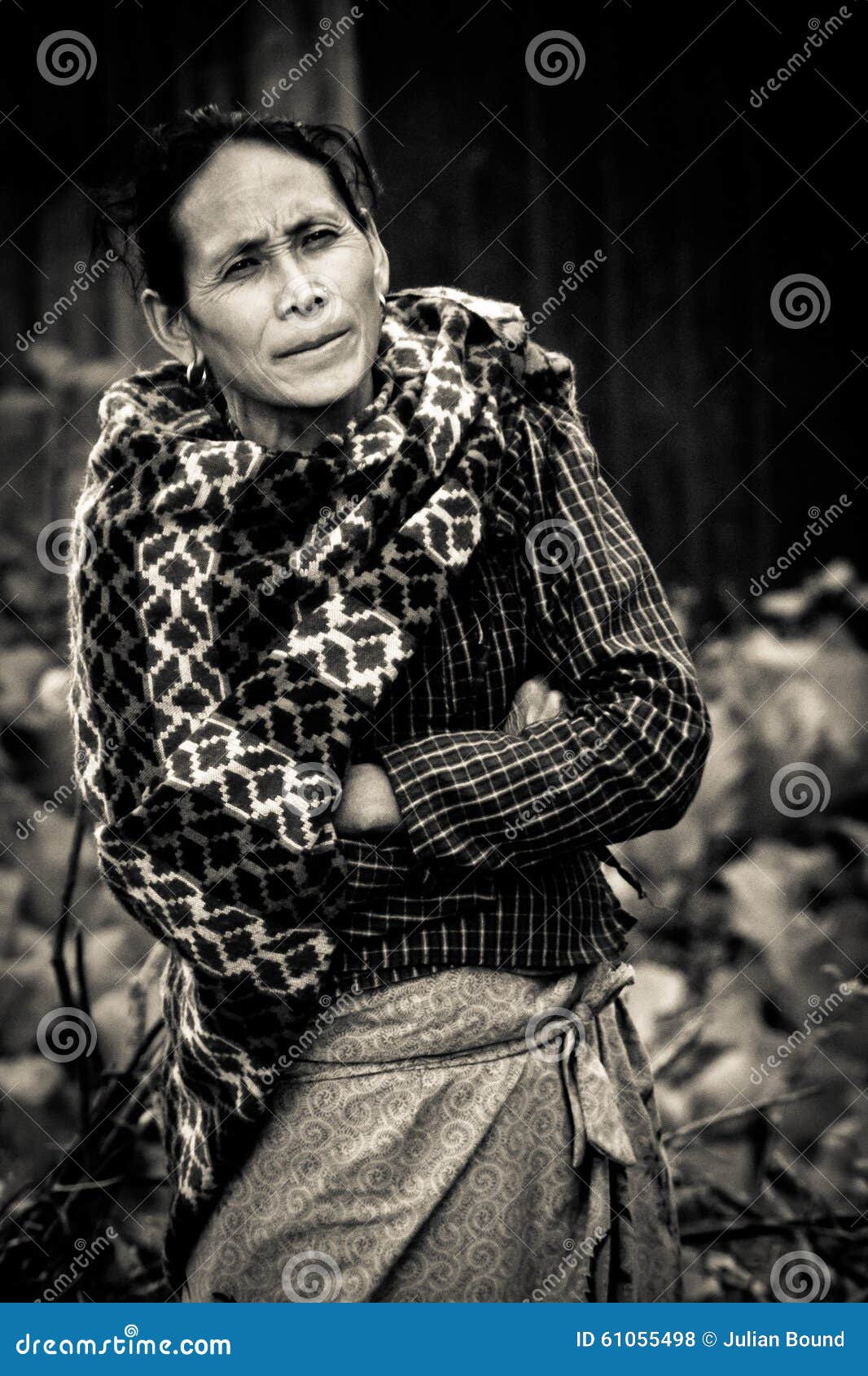 Mujer De Sindhupalchowk, Nepal Foto de archivo editorial - Imagen de ...