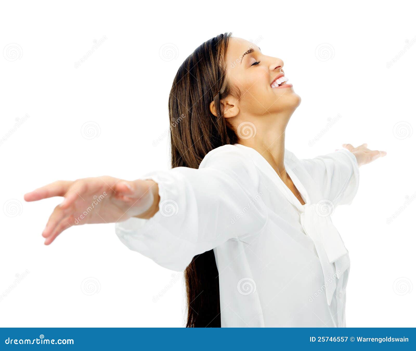 Mujer despreocupada imagen de archivo. Imagen de feliz - 25746557