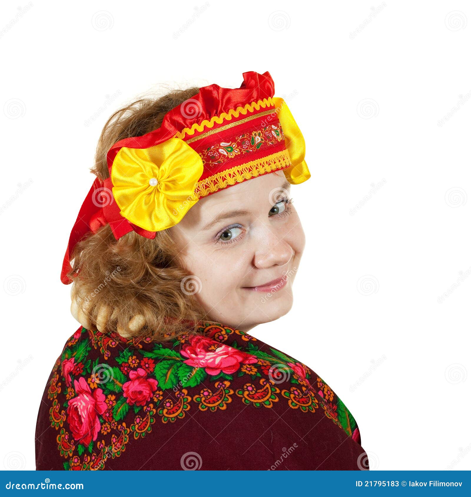 Mujer En La Ropa Tradicional Rusa Imagen de archivo - Imagen de ...