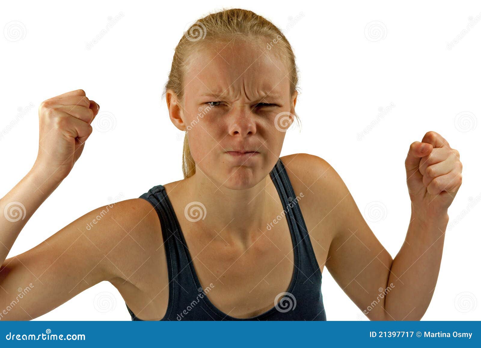 Mujer enojada joven imagen de archivo. Imagen de reyerta - 21397717