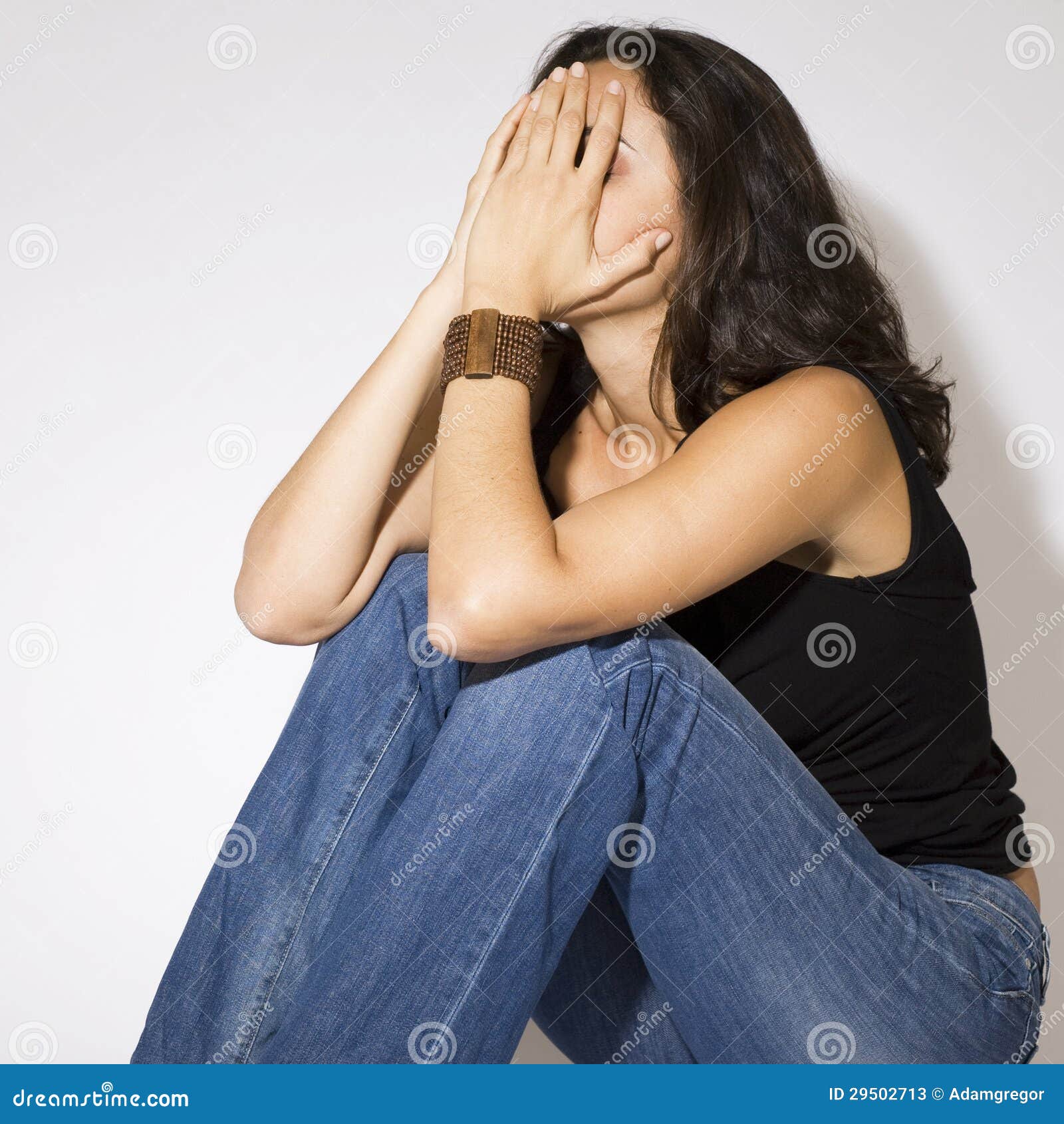 Mujer explotada imagen de archivo. Imagen de nervioso - 29502713