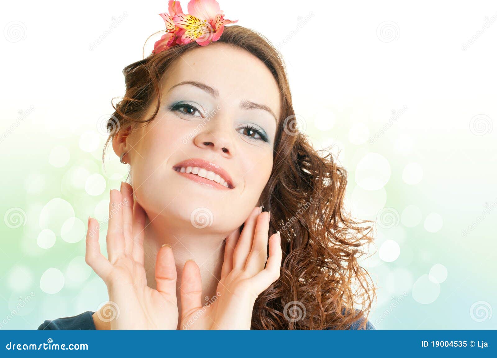 Mujer expresiva imagen de archivo. Imagen de brunette - 19004535