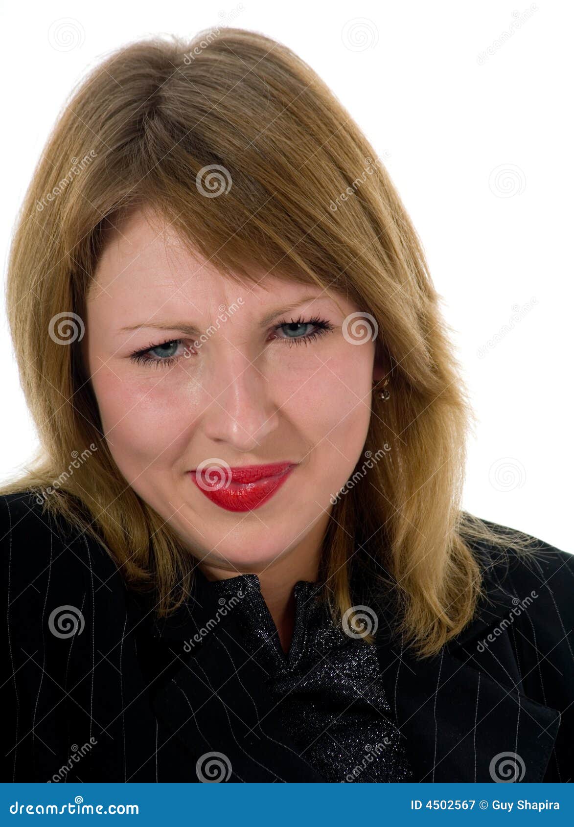 Mujer expresiva imagen de archivo. Imagen de rubio, placer - 4502567