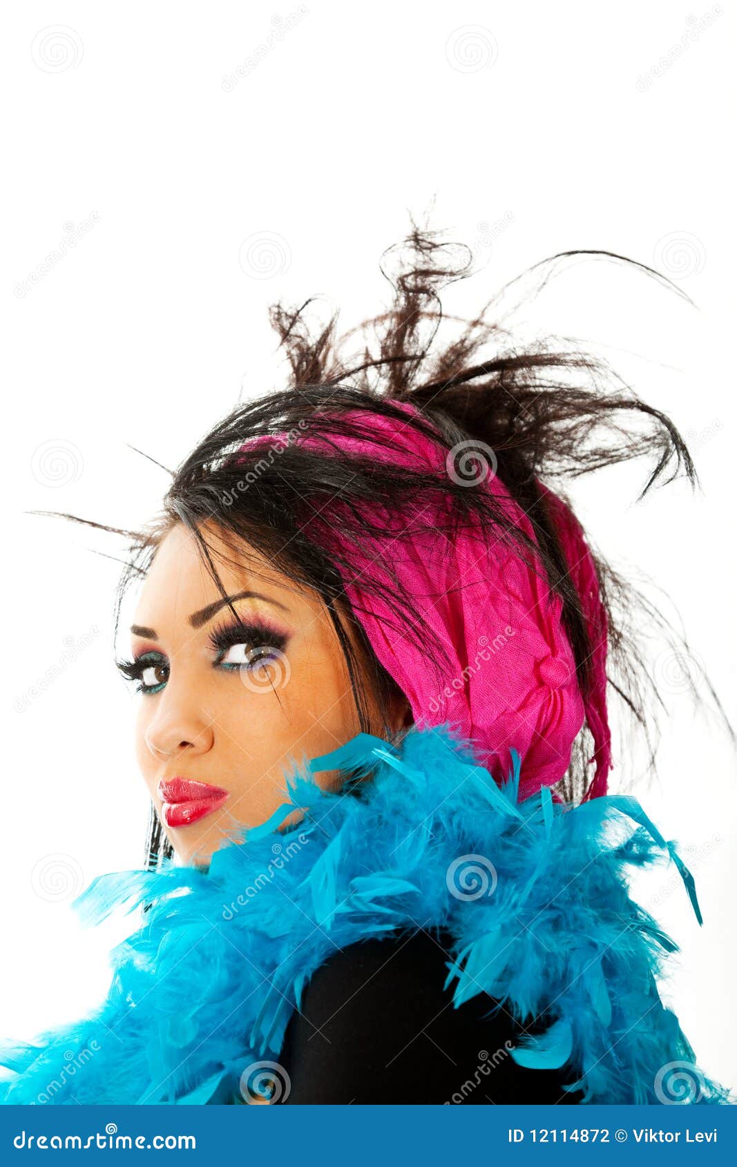 Mujer Extravagante Del Latino Foto de archivo - Imagen de mujer ...