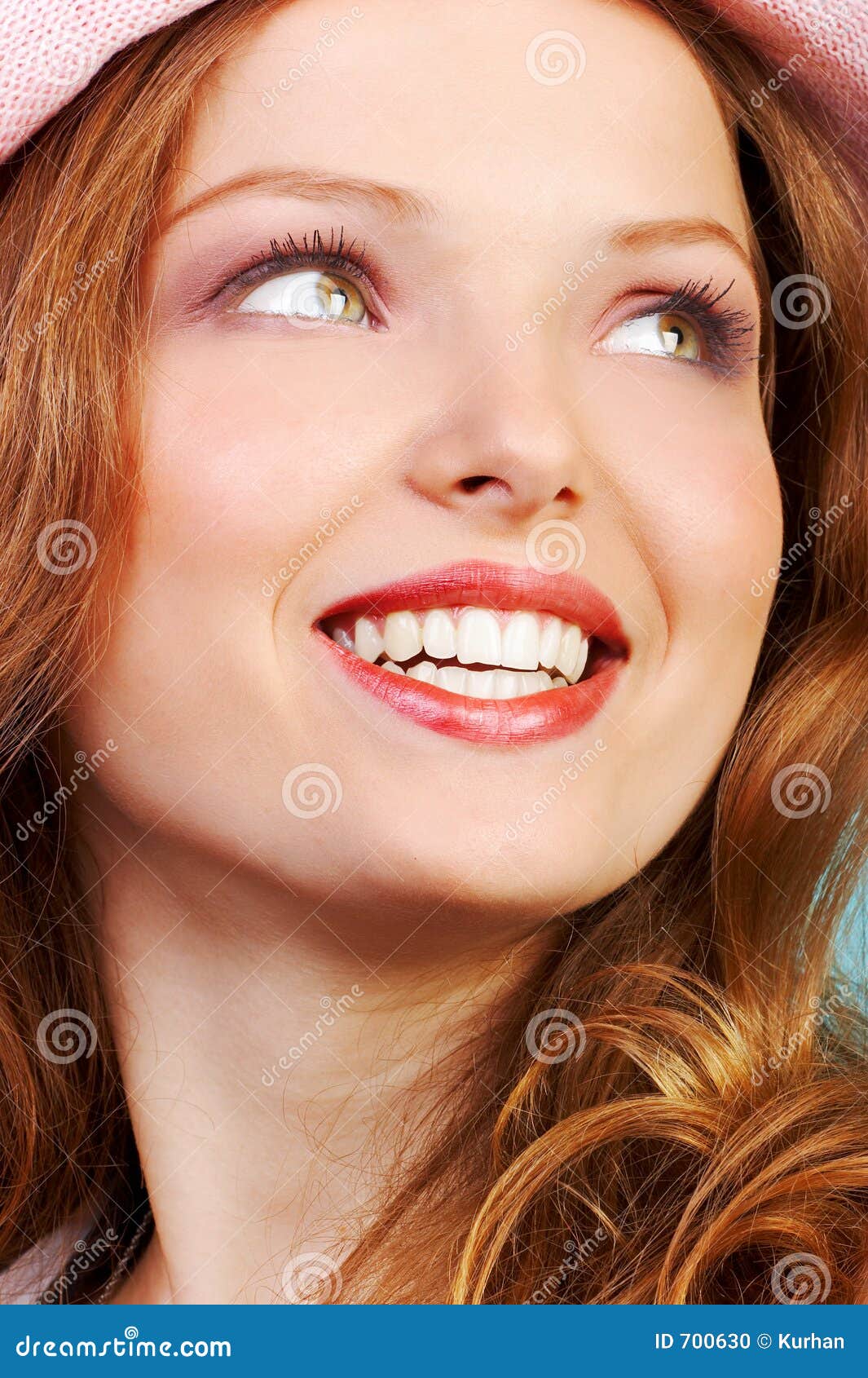 Mujer feliz foto de archivo. Imagen de salud, labios, adulto - 700630