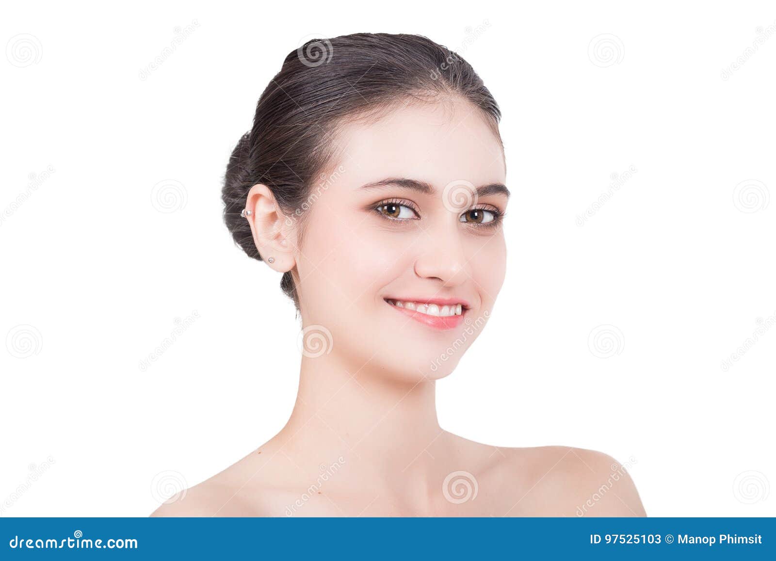 Mujer feliz imagen de archivo. Imagen de muchacha, pelo - 97525103