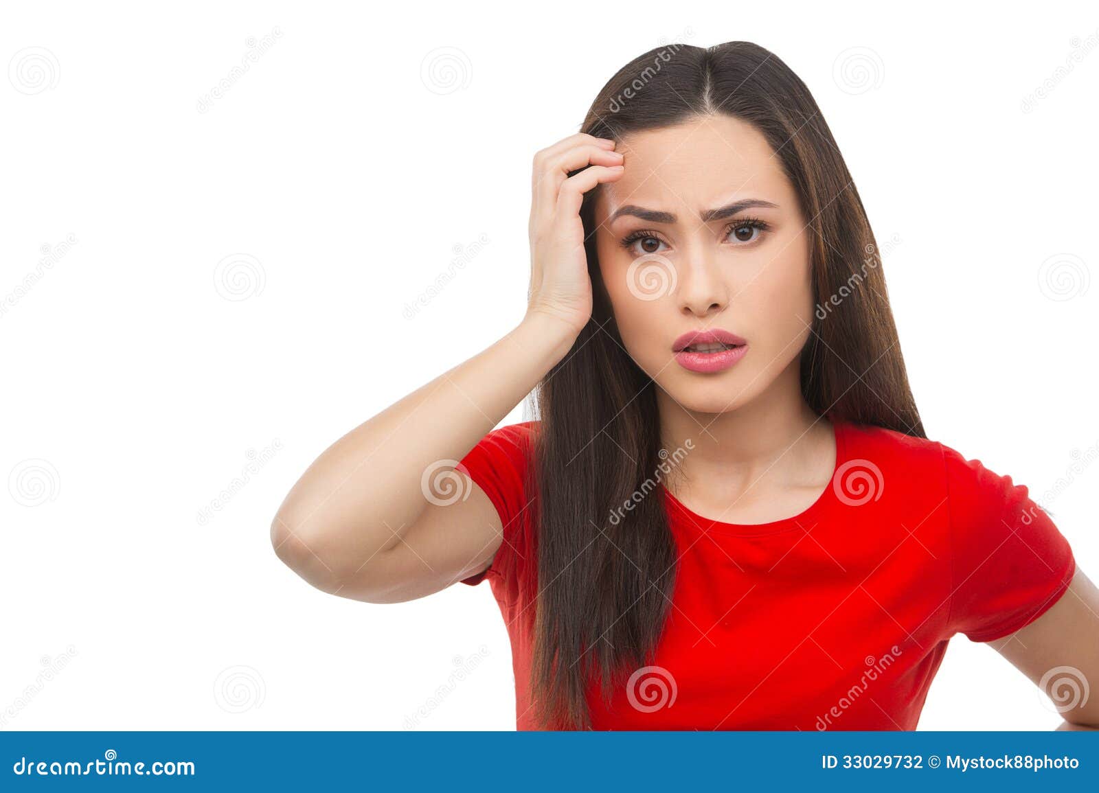 Mujer frustrada. foto de archivo. Imagen de humano, pelo - 33029732
