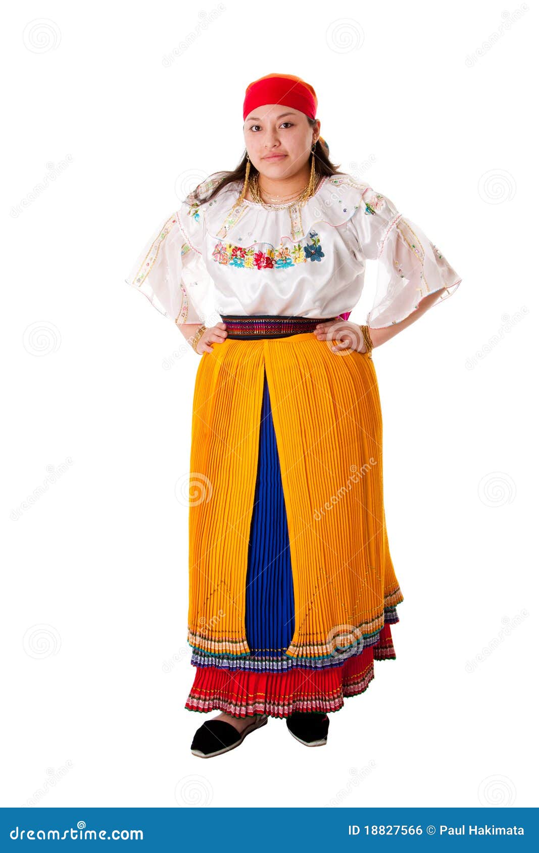 Mujer gitana latina foto de archivo. Imagen de falda - 18827566