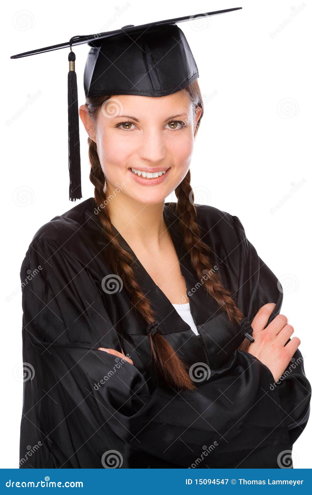 Mujer graduada imagen de archivo. Imagen de logro, aprendizaje - 15094547